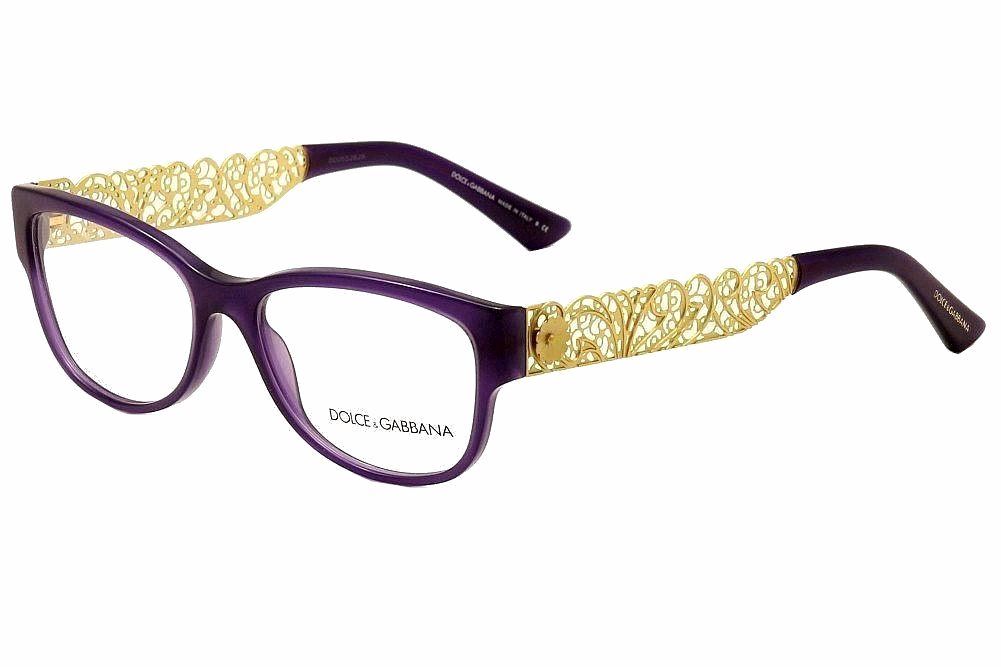 Dolce And Gabbana Eyeglasses Dandg Dg3185 3185 2677 Purple Optical Frame 53mm