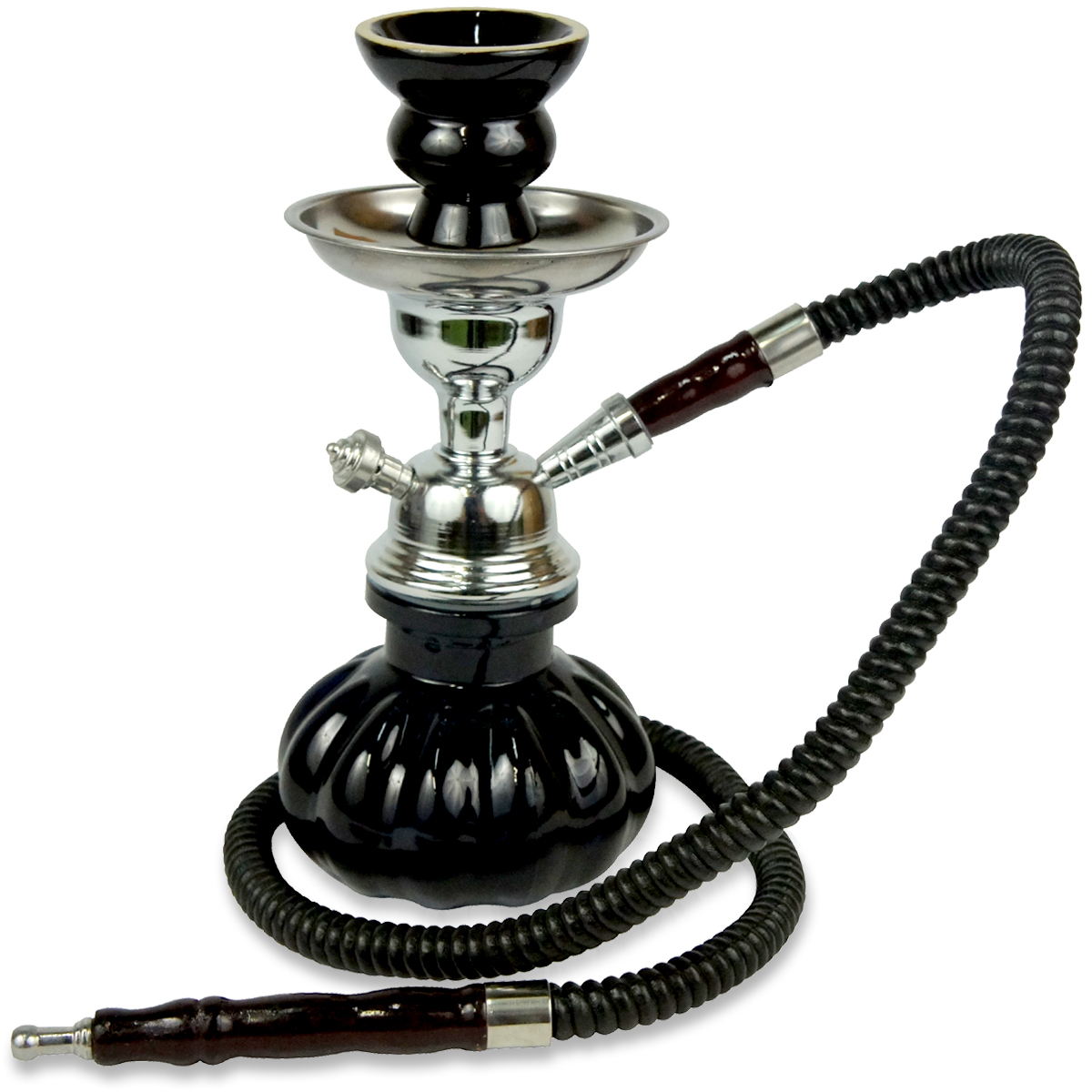 10 25cm Black Pumkin Hookah Shisha Pipe Hooka Nargila Small Mini