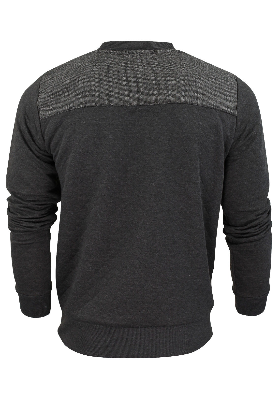 Mens Sweatshirt Jumper By Brave Soul Nadiu Quilted Diamond Pattern mens-sweatshirt-jumper-by-brave-soul-nadiu-quilted-diamond-pattern
