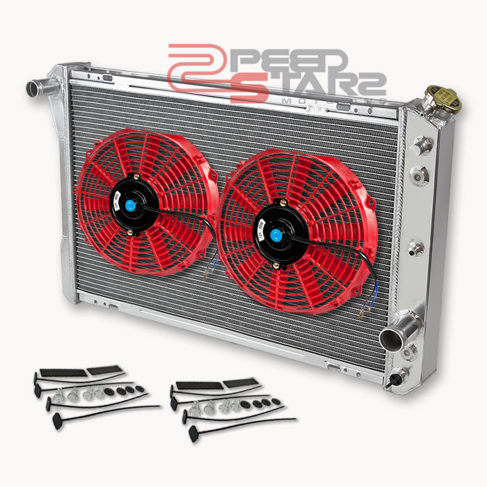 82 92 Camaro Firebird Trans Am 3 Row Aluminum Radiator 12 Red