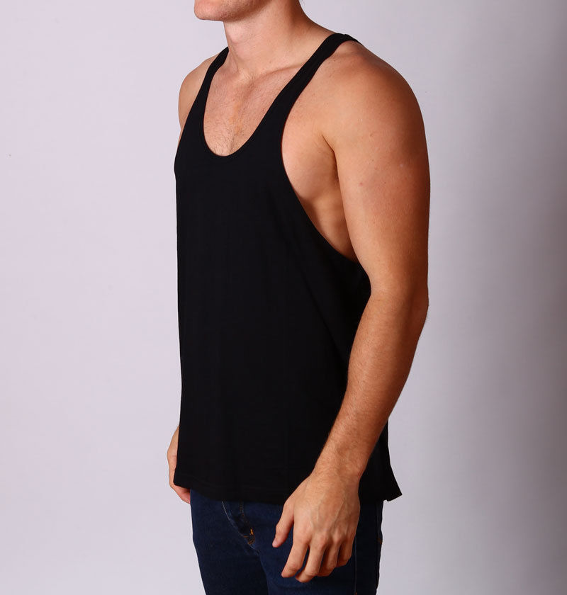 Mens New Y Back Loose Fit Gym Training Singlet Weight Bodybuilding