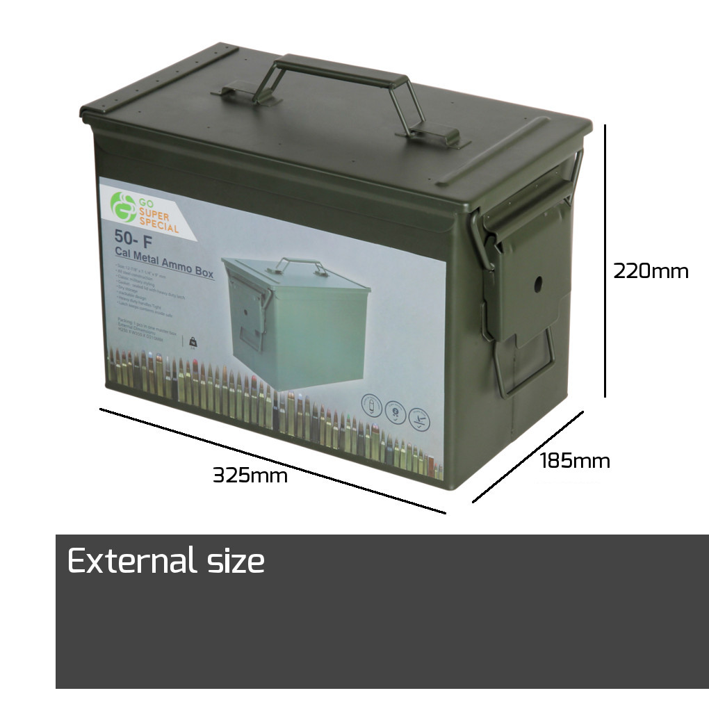 New FAT 50 CAL Ammo Box Steel Ammo Can Hunting Ammunition Military Tool New FAT 50 CAL Ammo Box Steel Ammo Can Hunting Ammunition Military Tool