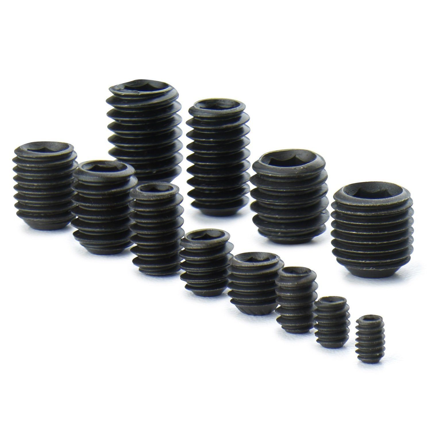 200pc Socket Set Screw Assortment Allen Head Socket Hex Set Grub Screw
