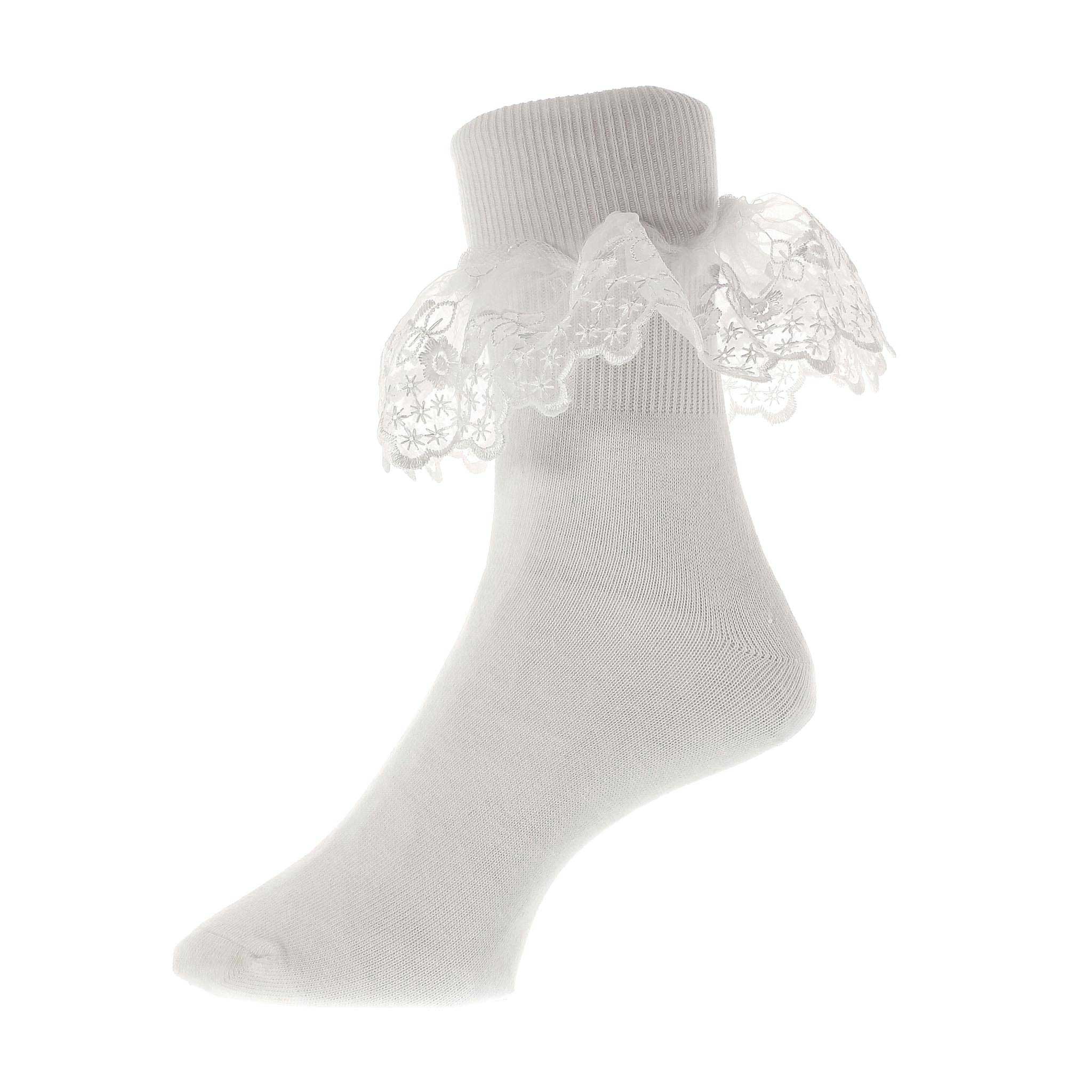 Lace Ruffle Socks Bobby Socks For Women Greatlookz