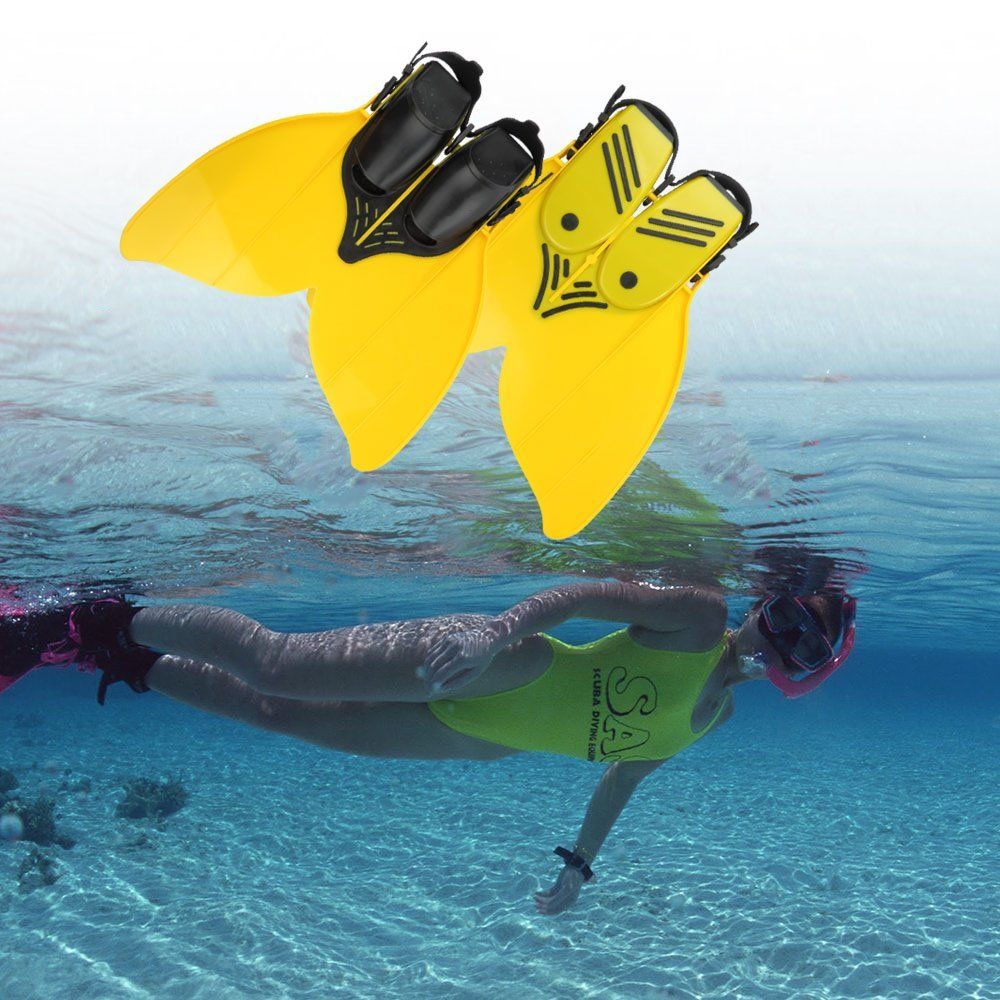 Mermaid Tail Monofin Mono Fin Swim Flipper Swimmable Costume Adult