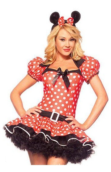 Sexy Minnie Mouse Mickey Dress Up Women Costume 10 12