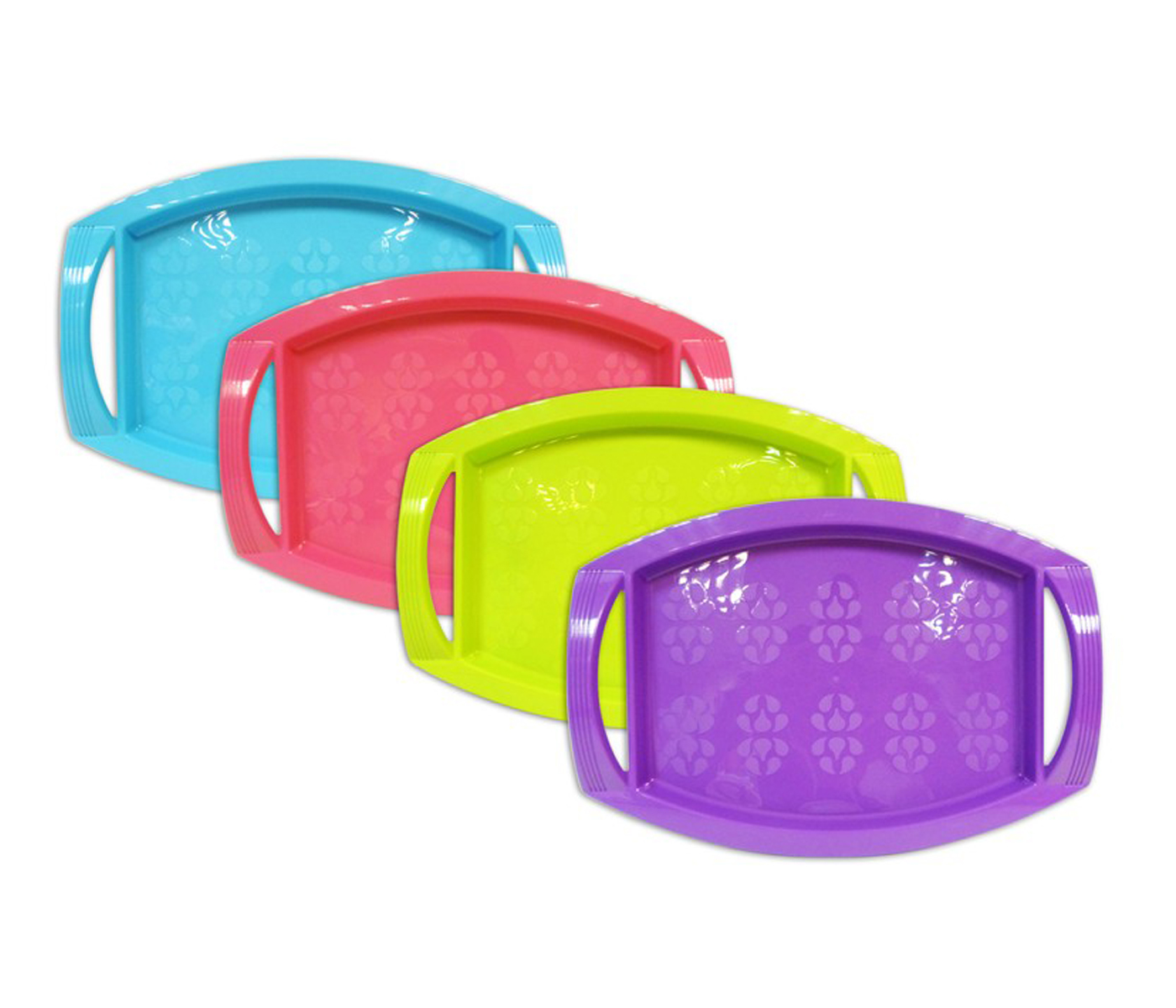 Plastic Food Drink 45x33cm Serving Tray With Handles Available In 4 plastic-food-drink-45x33cm-serving-tray-with-handles-available-in-4