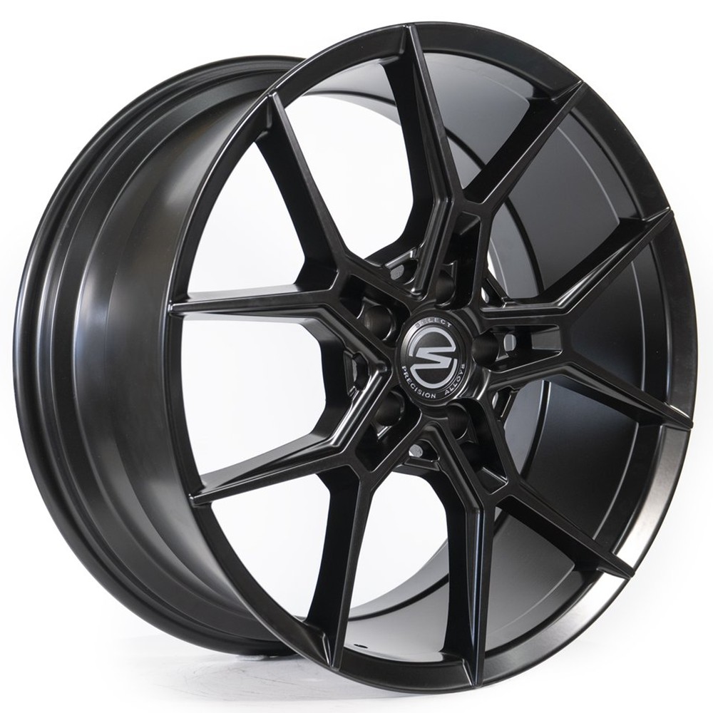 22x9 Select S102 Alpine Satin Black Wheel 5x112 (18mm) 810185941476| eBay