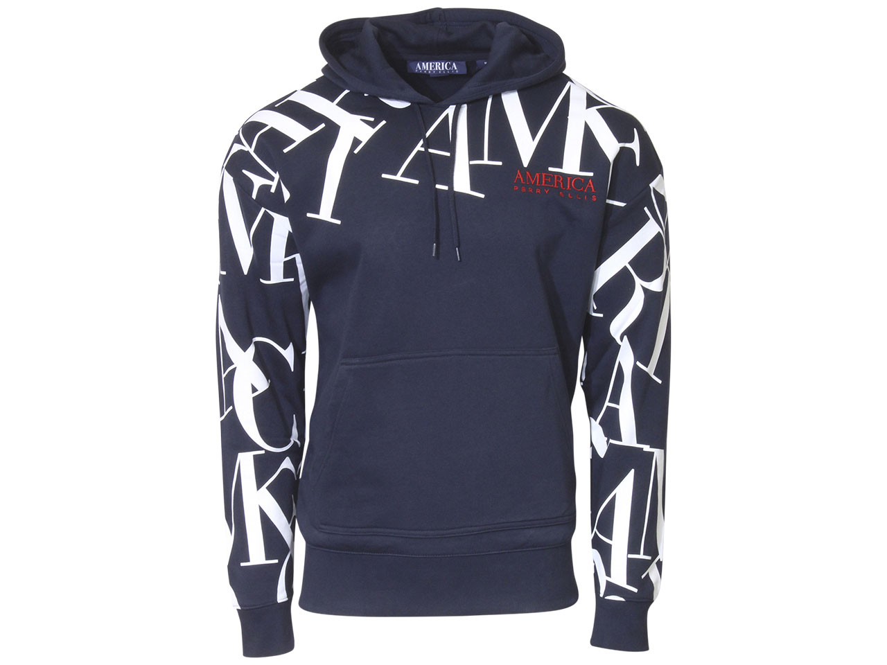 Perry Ellis America Men's Scramble Print Sweatshirt Hoodie Pullover ...