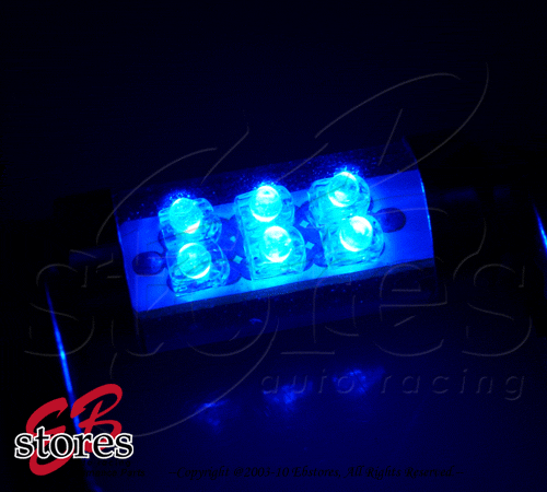 Set of 2pcs Blue Trunk Cargo Light Festoon 6 LED Bulbs DE3021 - 31mm 1 ...