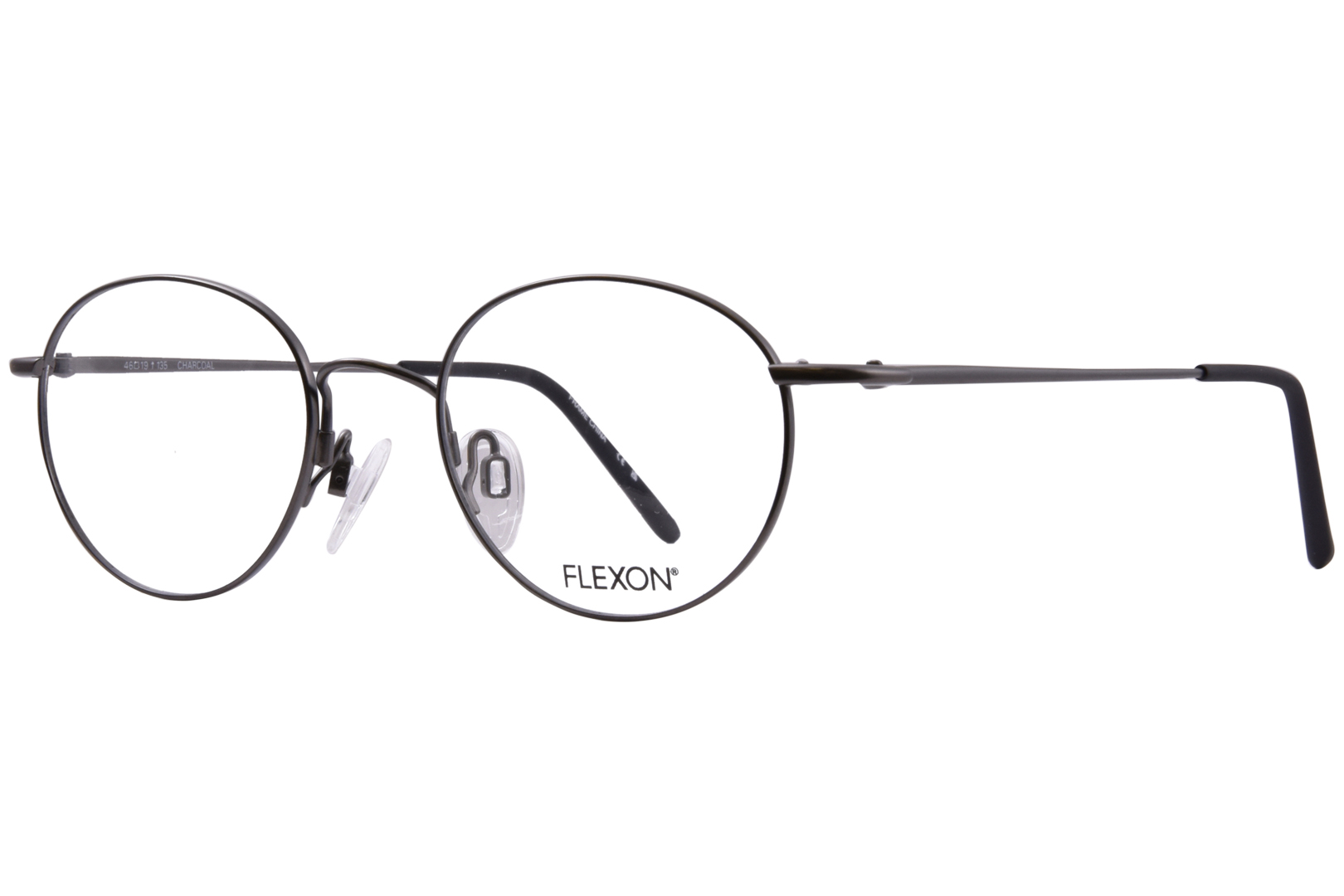 Flexon 623 014 Eyeglasses Frame Charcoal Full Rim Round Shape 48mm ...