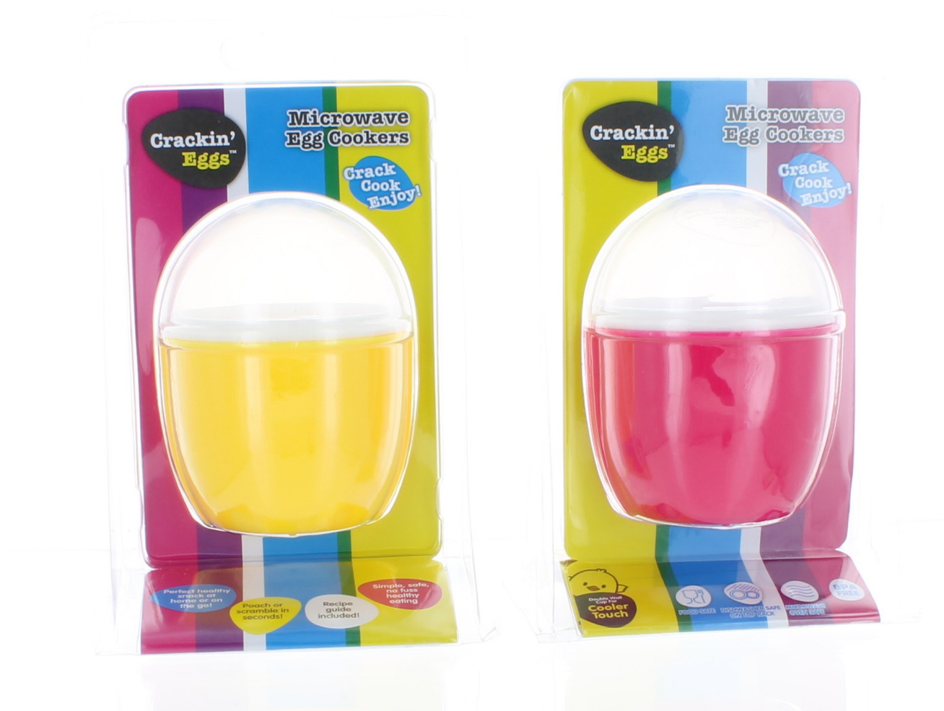 Zap Chef Set of 2 Crackin' Eggs Microwave Egg Cookers Snack or ...