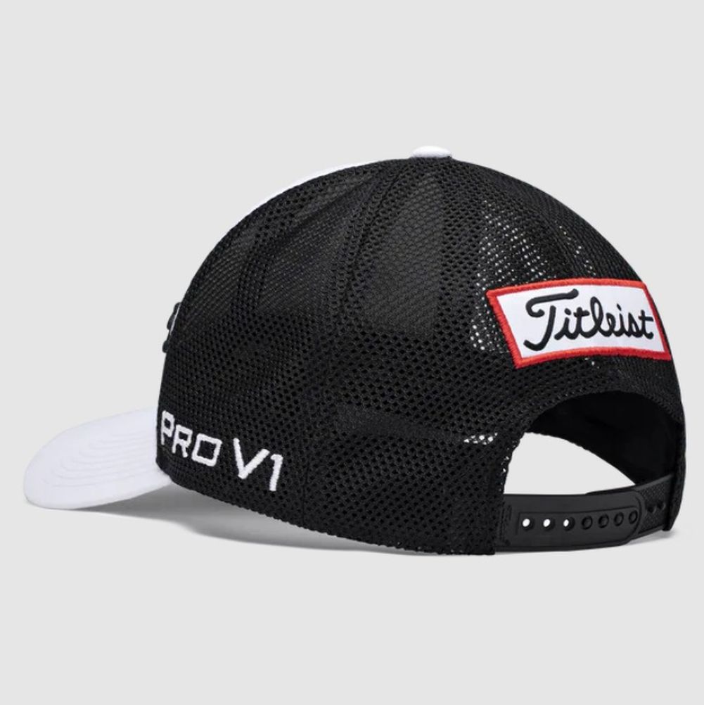 Titleist Golf Tour Performance Mesh FJ/ProV1 Hat/Cap COLOR White/Black ...