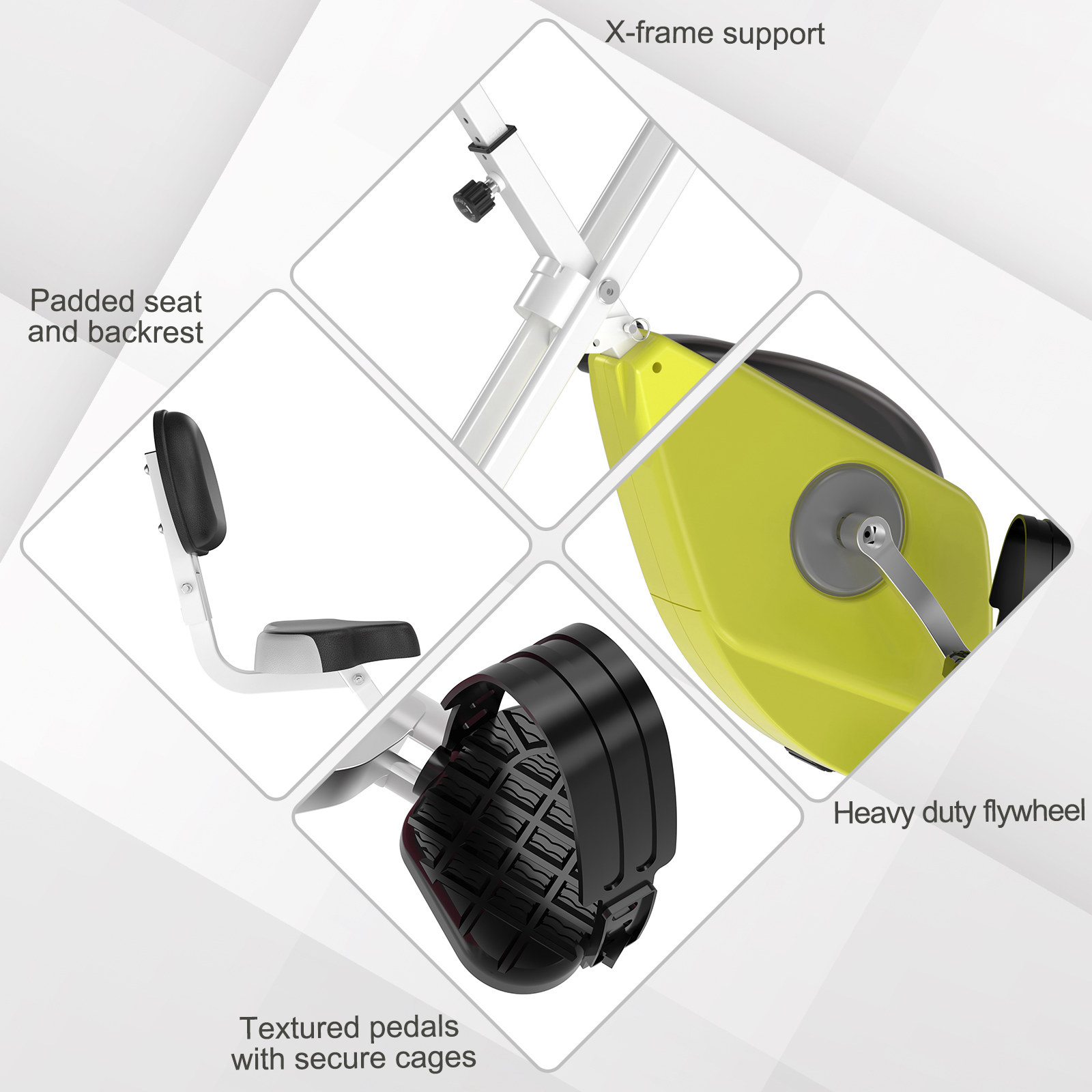 Foldable Upright Training X-Bike with Magnetic Resistance | eBay