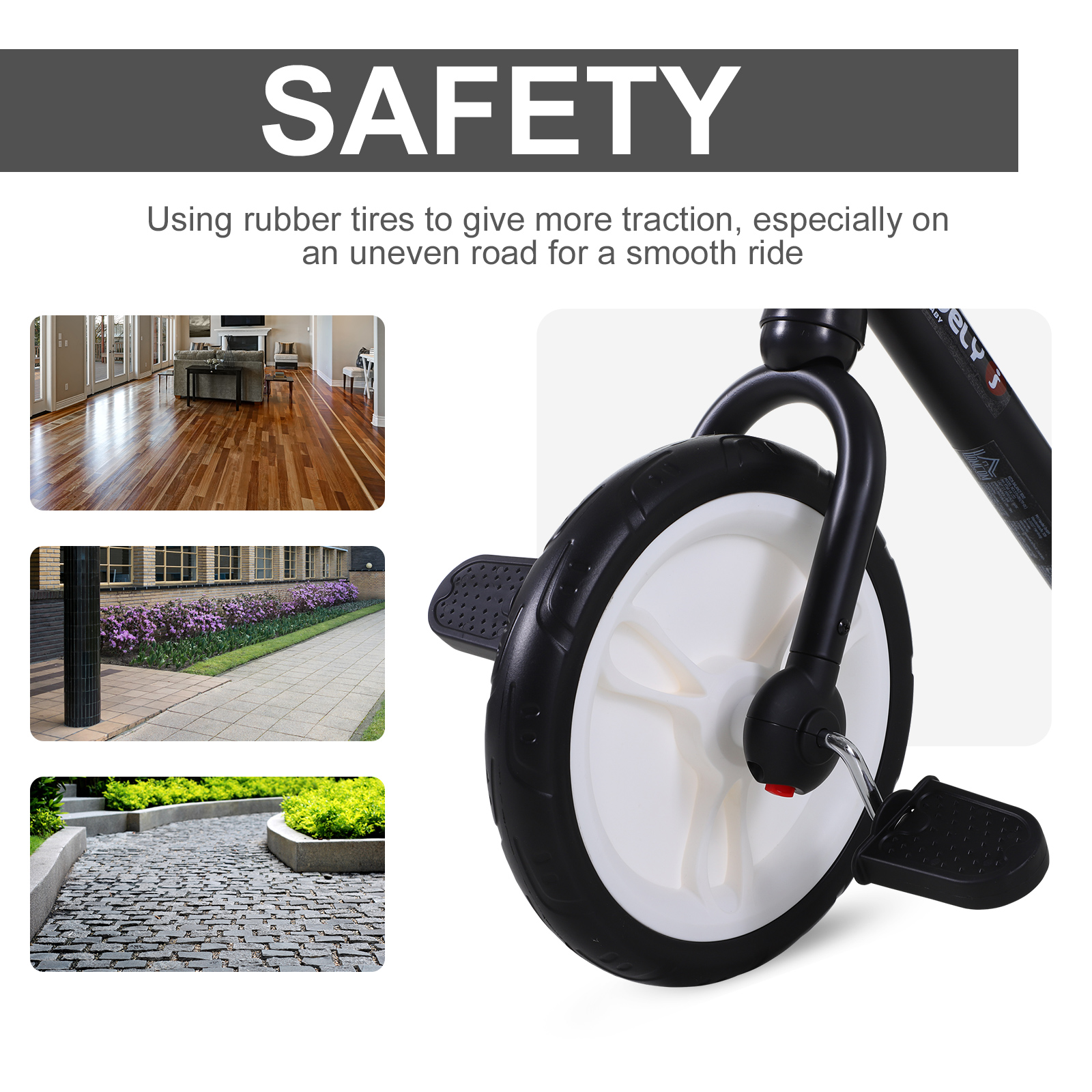 Kids Balance Training Bike Toy w/ Stabilizers Suitable For Child 2-5 ...