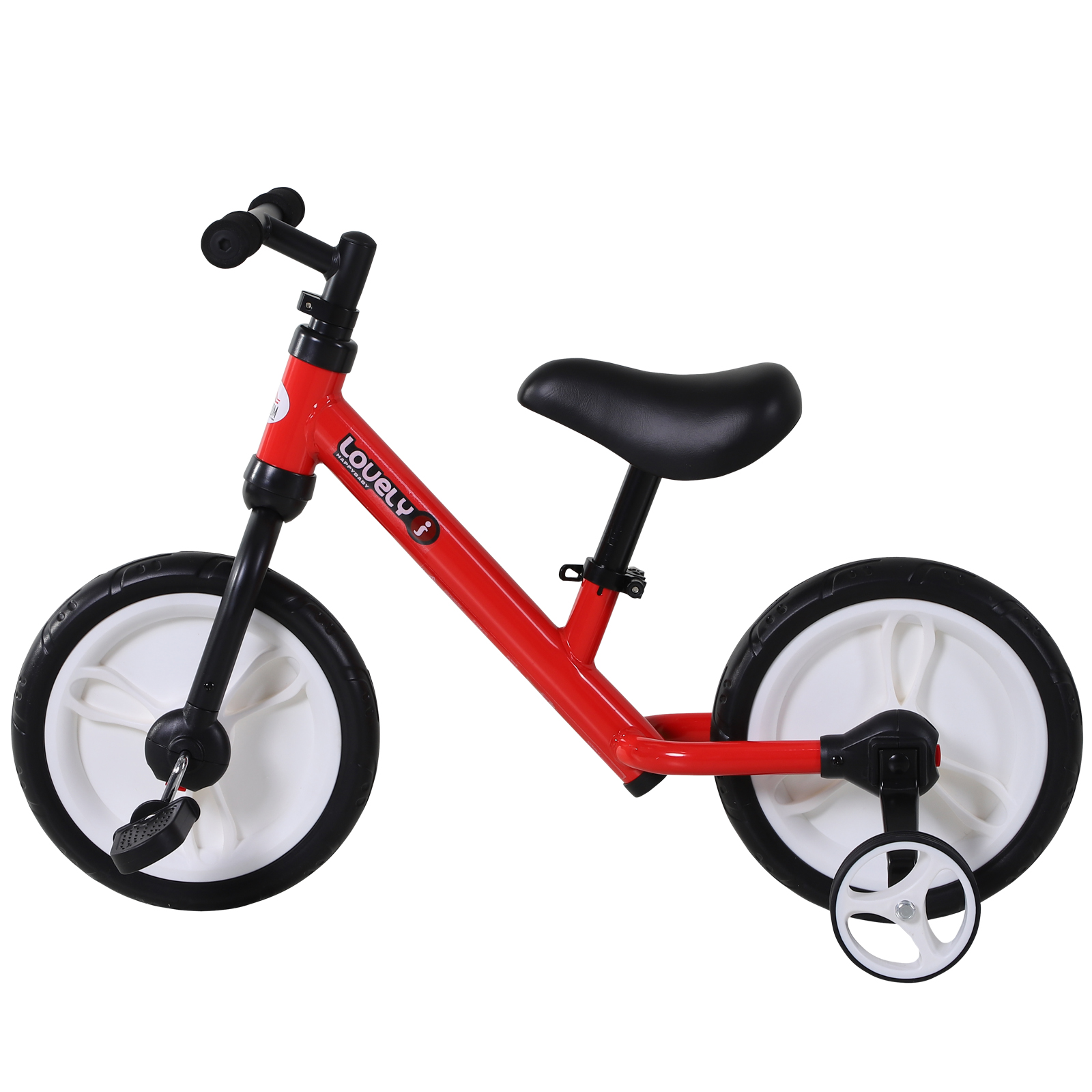 Kids Balance Training Bike Toy w/ Stabilizers Suitable For Child 2-5 ...