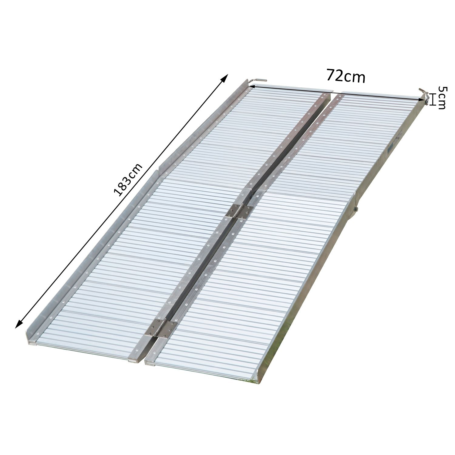 Portable Folding Wheelchair Ramp Scooter Mobility Stars w/ Carry Handle ...