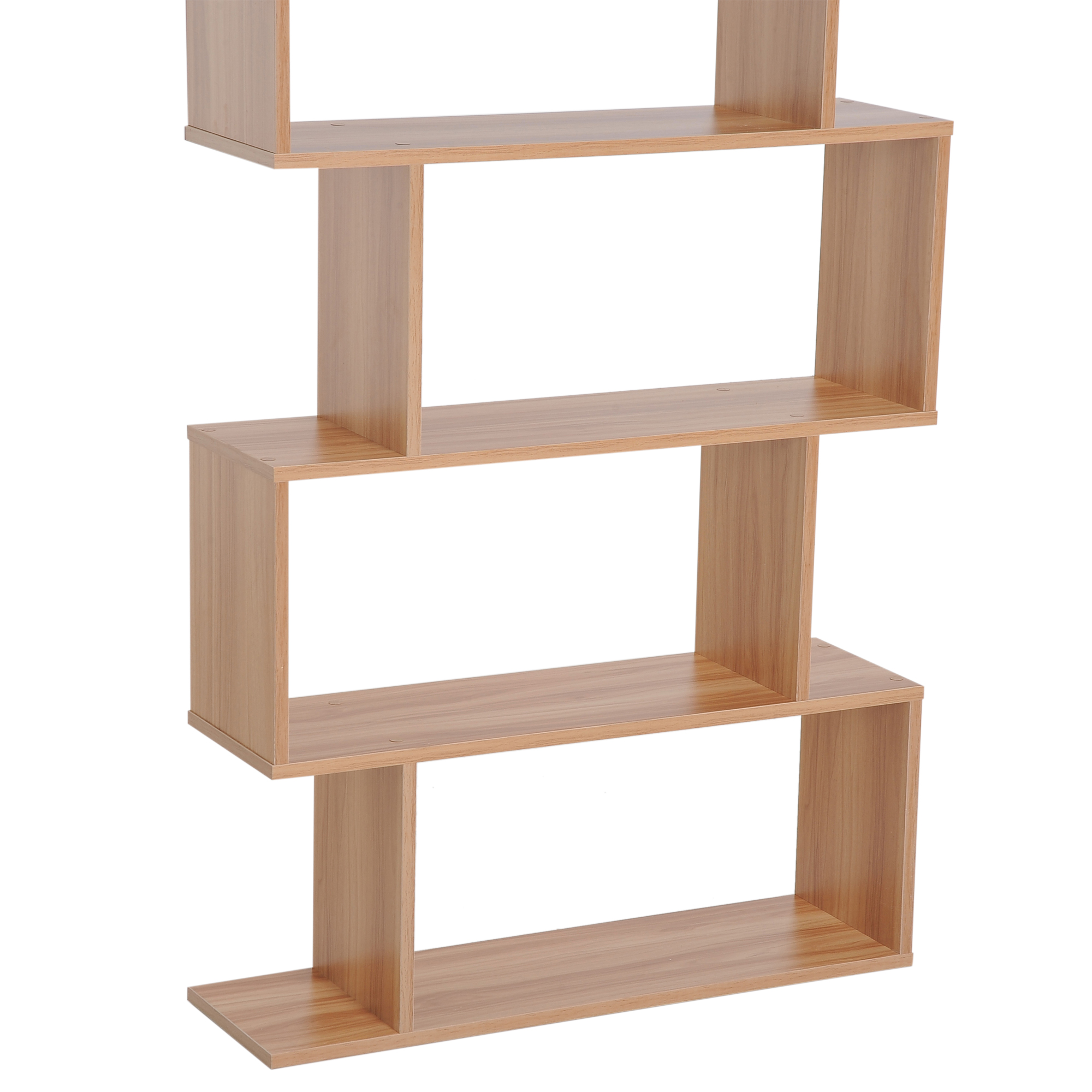 6-Tier Storage Shelf Modern S-Shape Design Stand Unit Storage Display ...