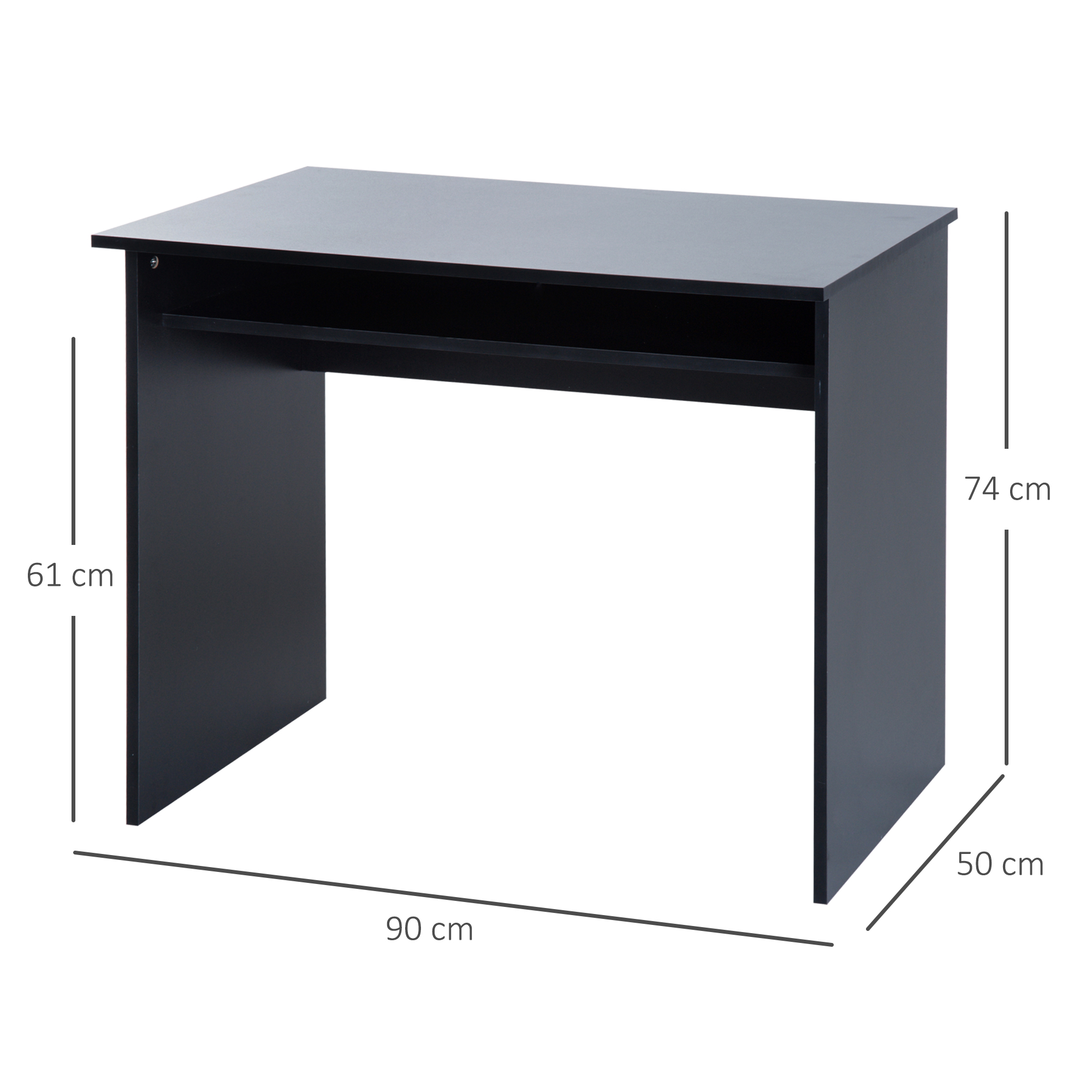 Computer Desk Wooden Writing Study WorkStation Storage Home Office 2 ...