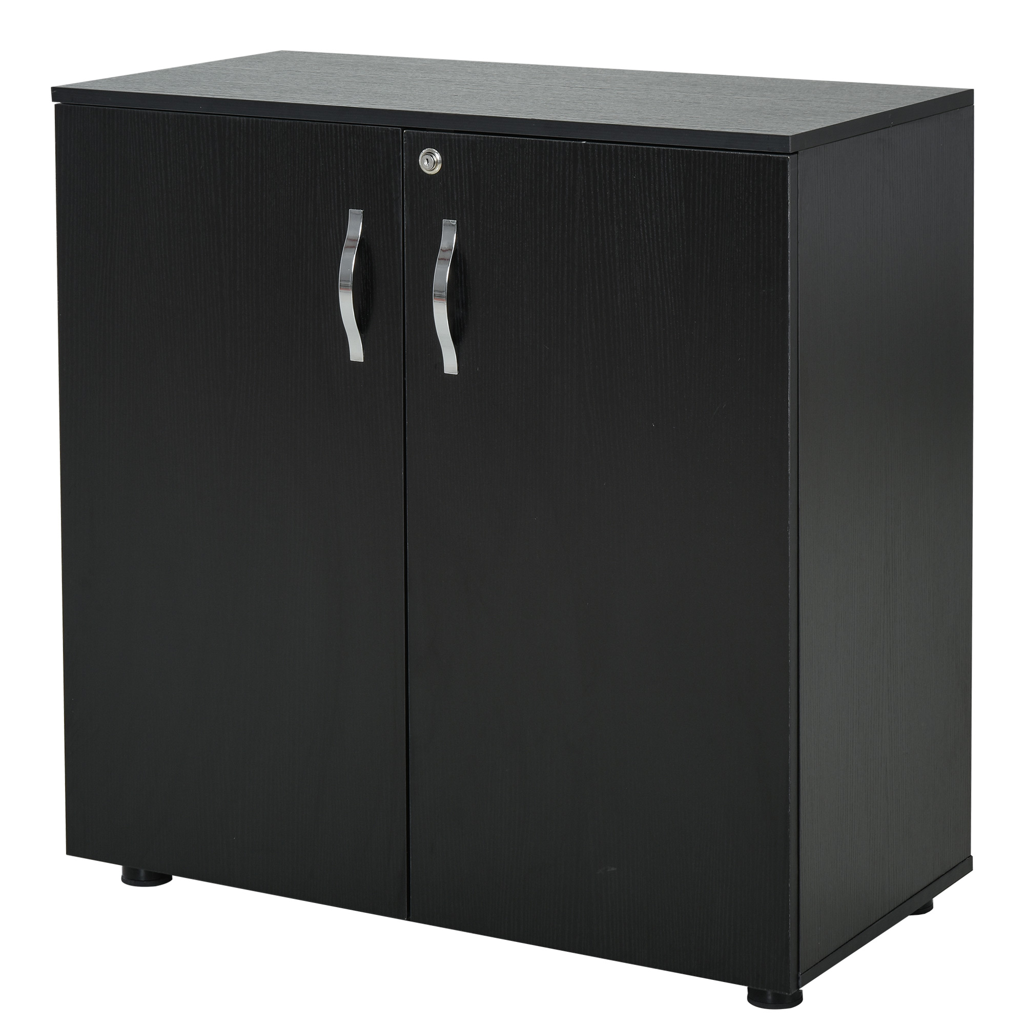 Filing Cabinet Home Office File Storage Organizer with Keys, 2 Tier ...