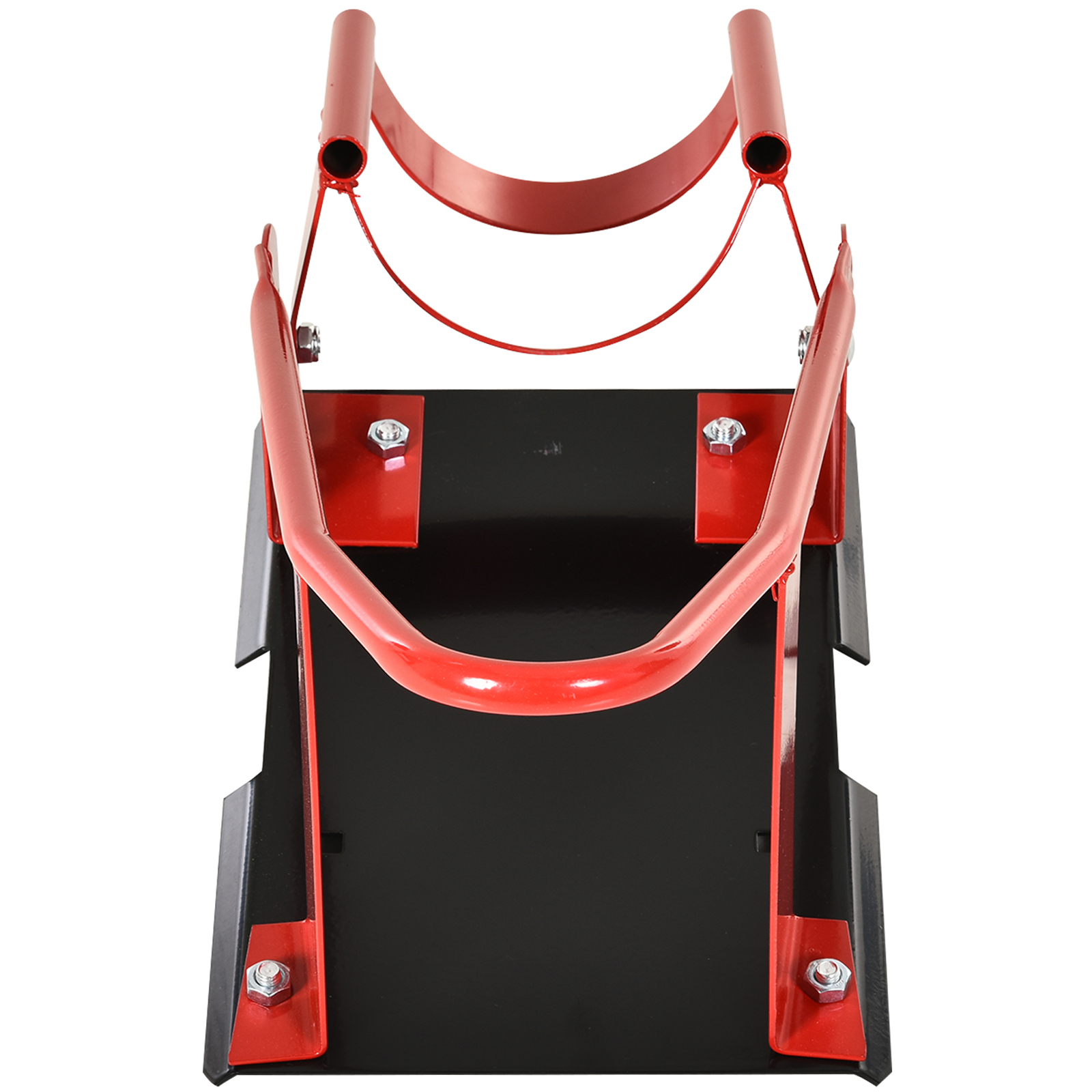 HOMCOM Motorcycle Wheel Chock Transport Stand Metal Holder For Truck ...