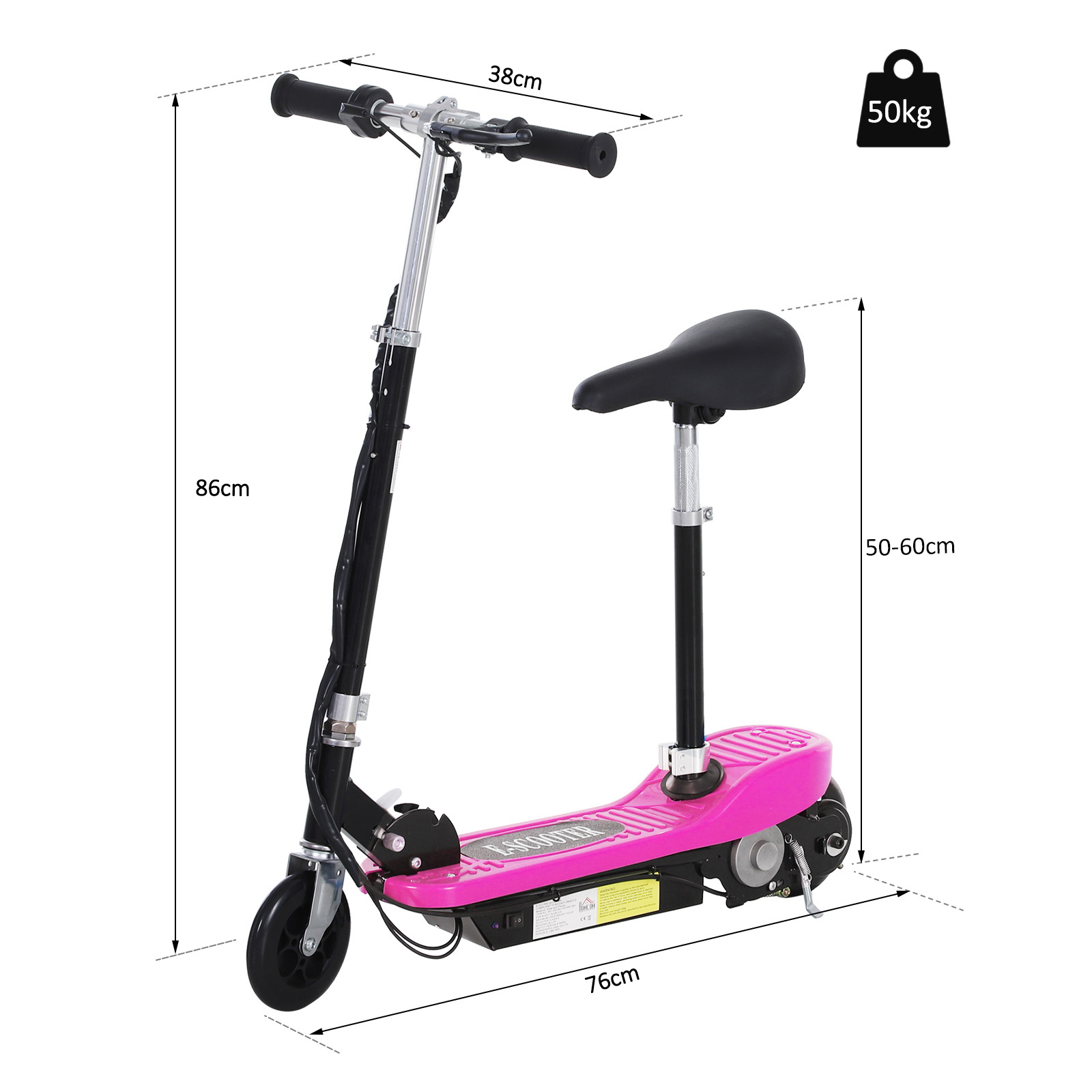 Kids Electric Scooter With Seat