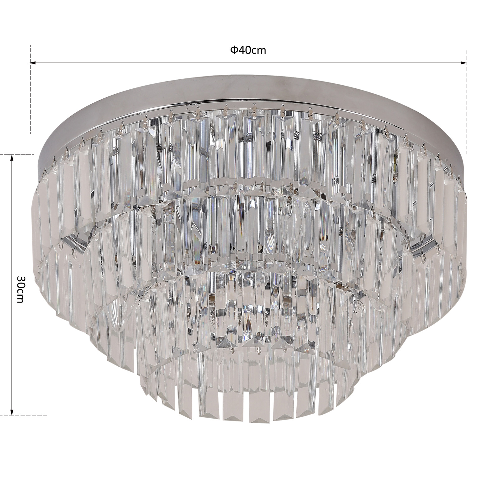Crystal Light Ceiling Lamp Chandelier Mount Fixture Hallway Living Room ...