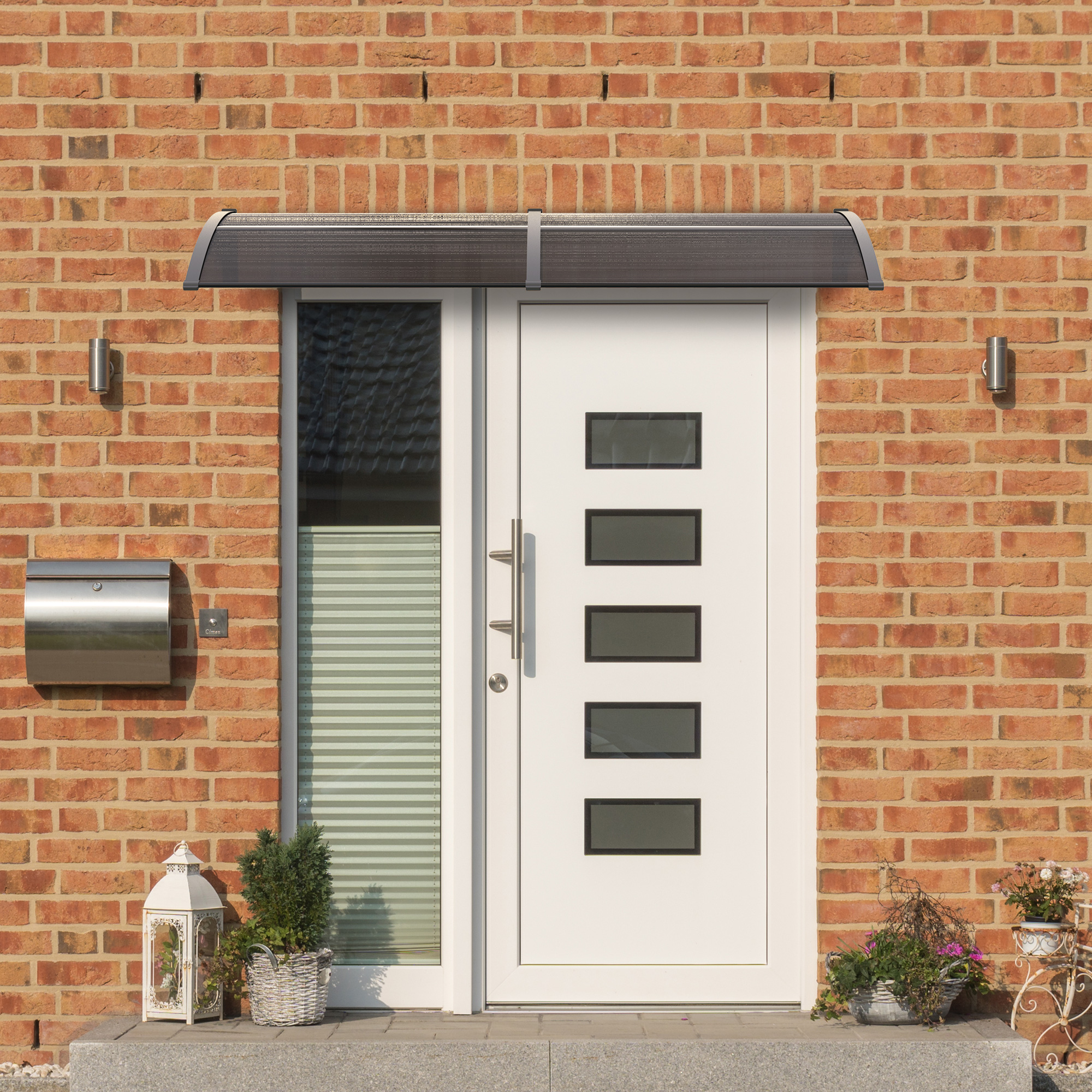 Door Canopy Awning Outdoor Window Rain Shelter Cover for Door Porch 200 ...