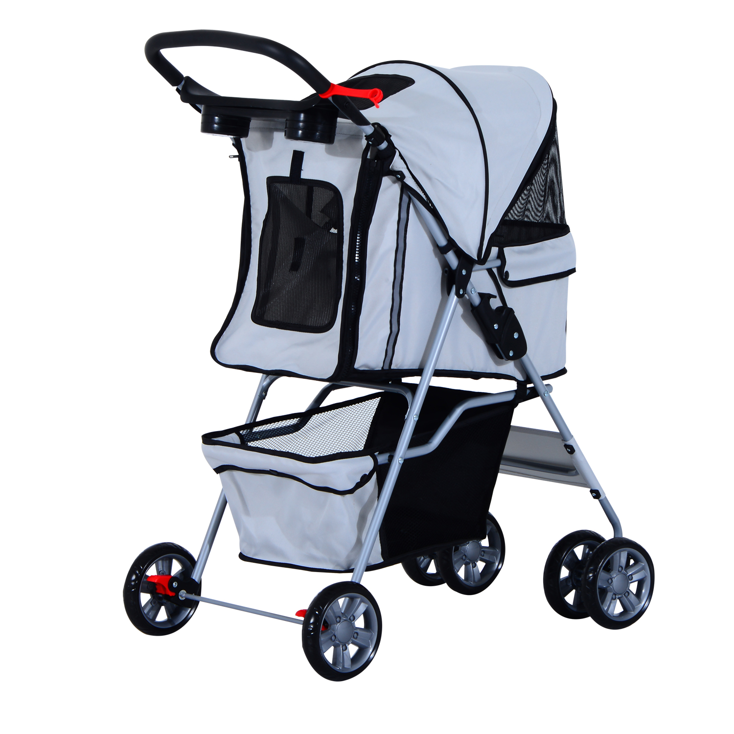 Hundewagen Hundebuggy Hunde Pet Stroller Buggy 4 Farben 3/4 Räder | eBay