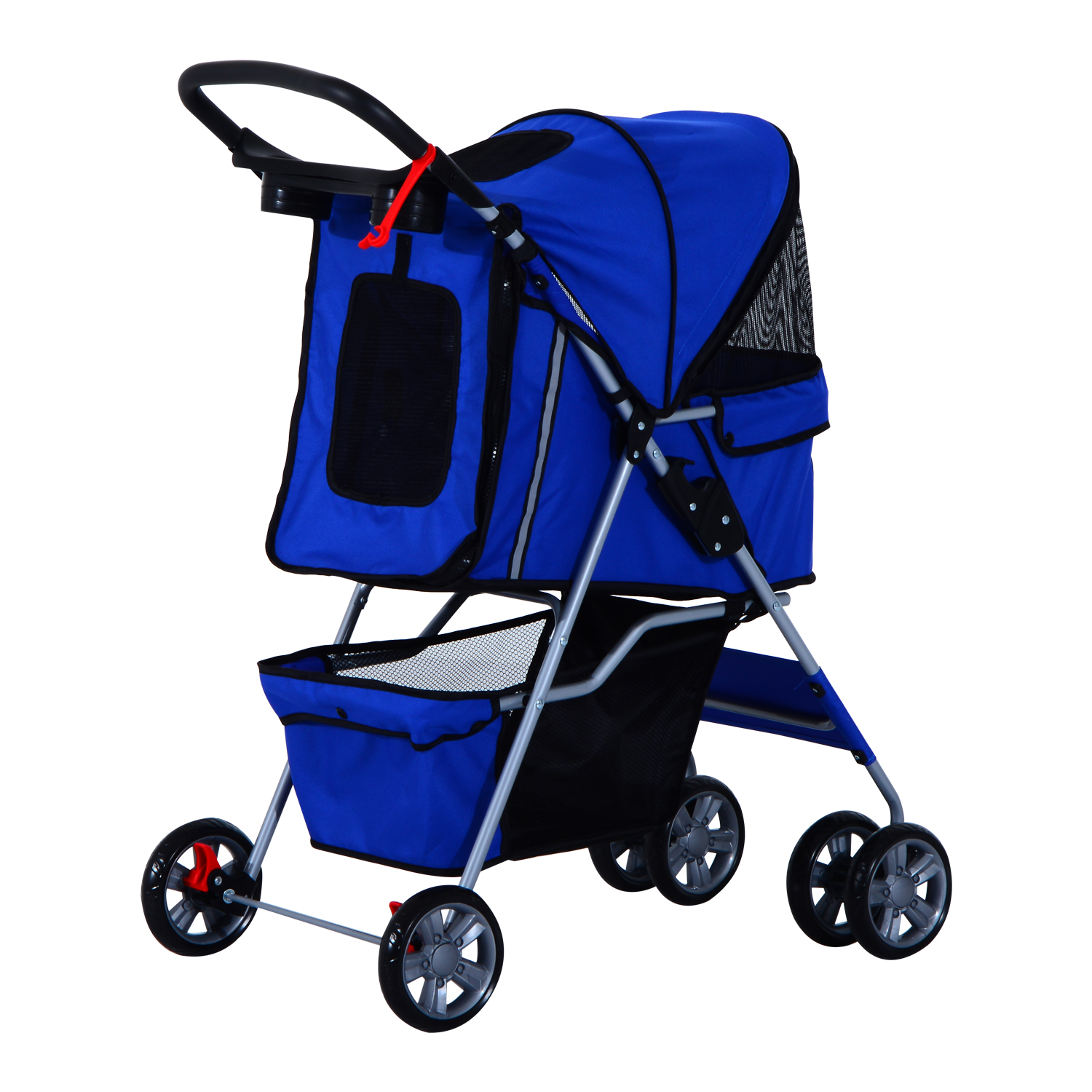 Hundewagen Hundebuggy Hunde Pet Stroller Buggy 4 Farben 3/4 Räder | eBay