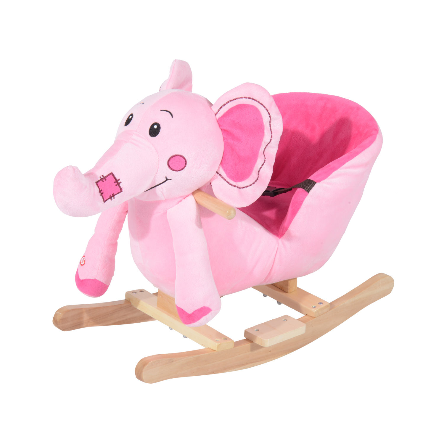 Children Kids Wooden Rocking Horse Rocker Elephant Ride On Toy Gift ...