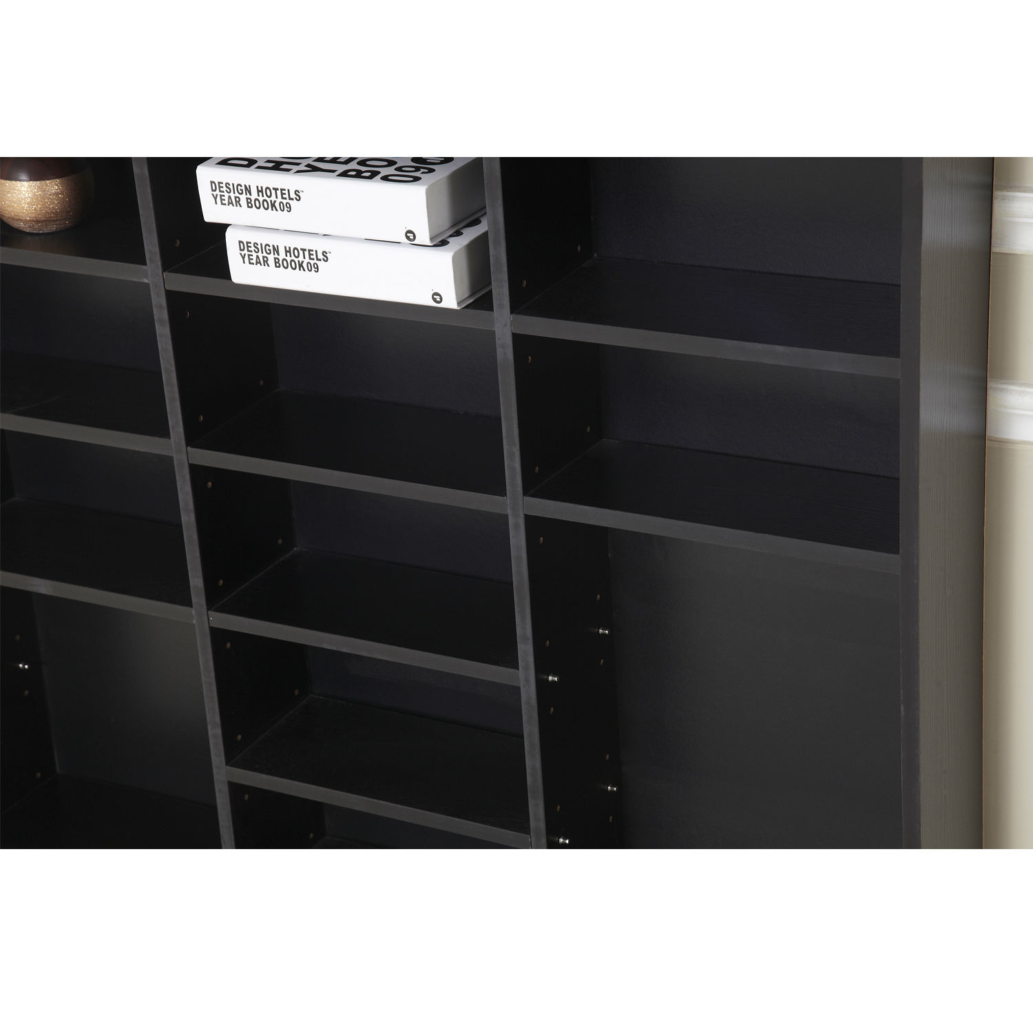 CD DVD Media Storage Wooden Shelves Bookcase Display Shelving Unit ...