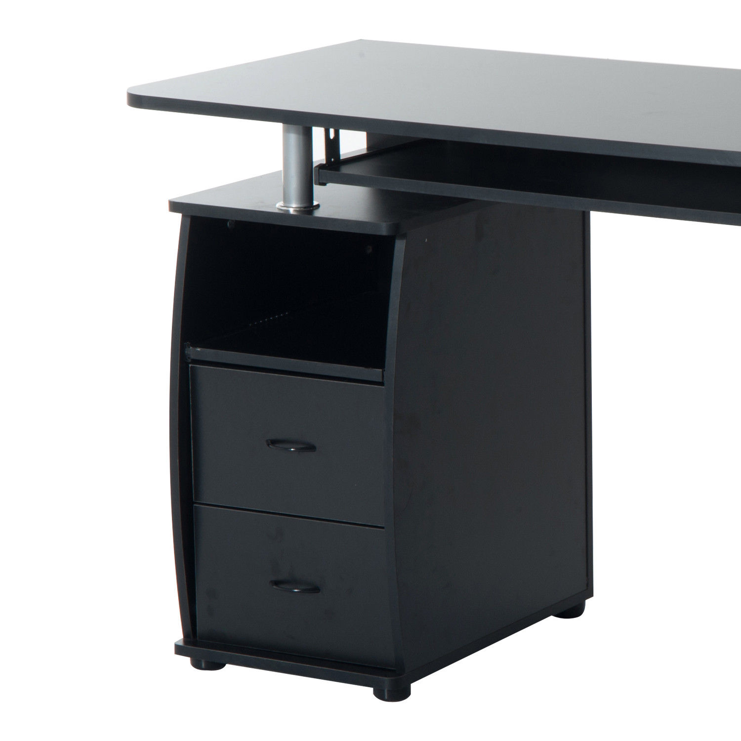 Wooden Pc Computer Desk Desktop Table Home Office Writing Workstation ...