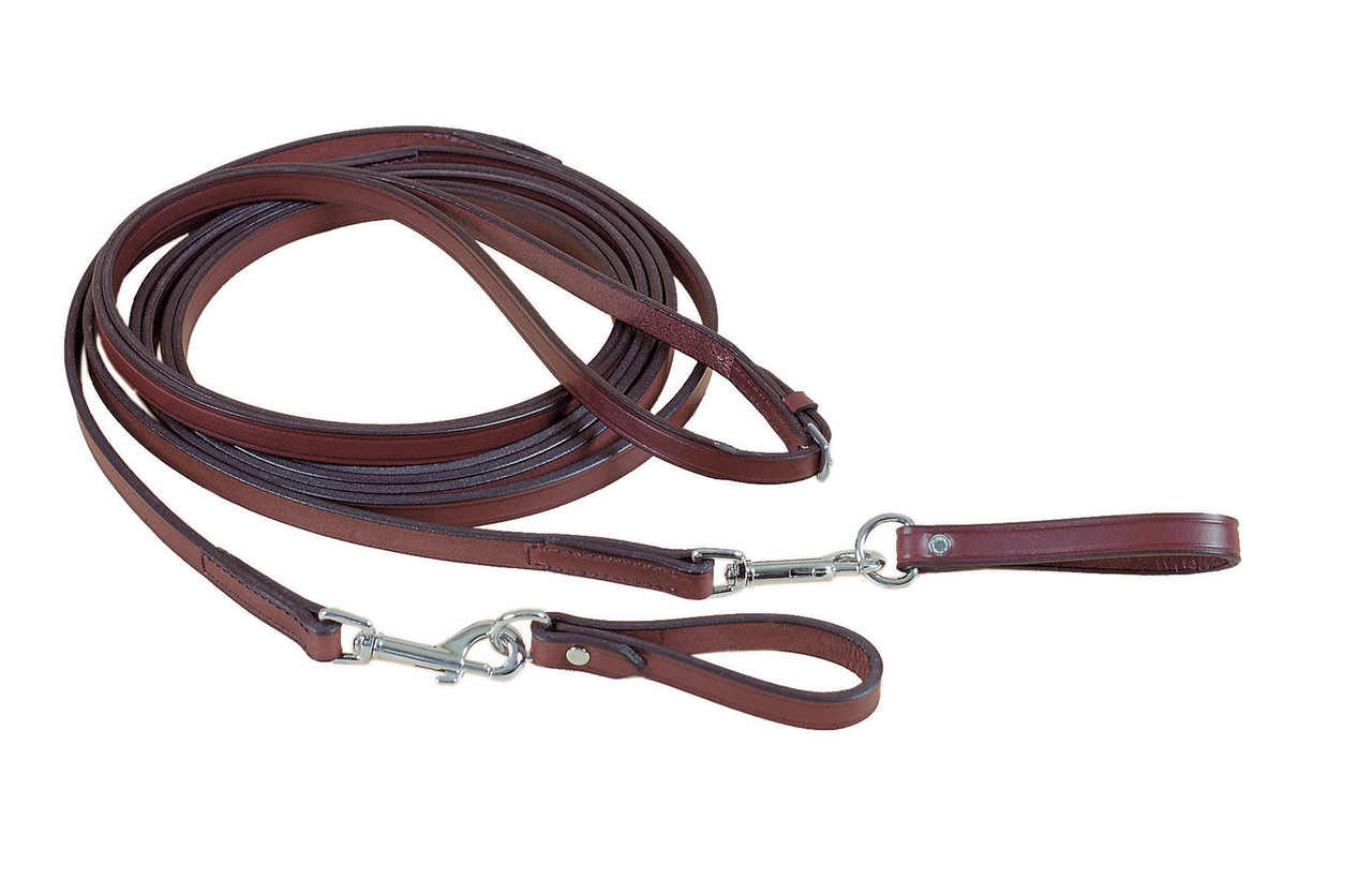 Tory Long Draw Reins Snap + Loop- Training Tack
