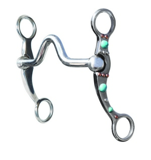 Prof Choice Turq Dot Shank Med Port- Western Bits