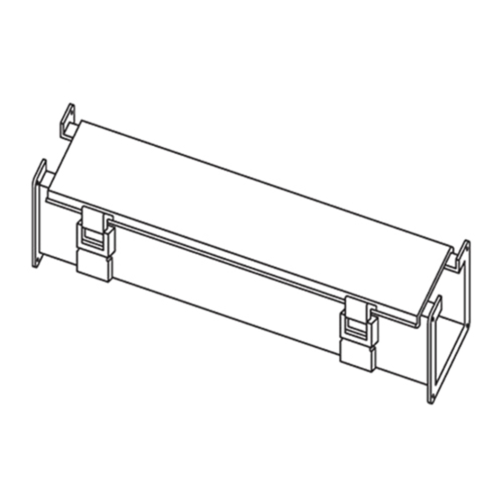 Hoffman Straight Section 36 Inch x 4 Inch x 4 Inch, 14 Gauge Steel ...