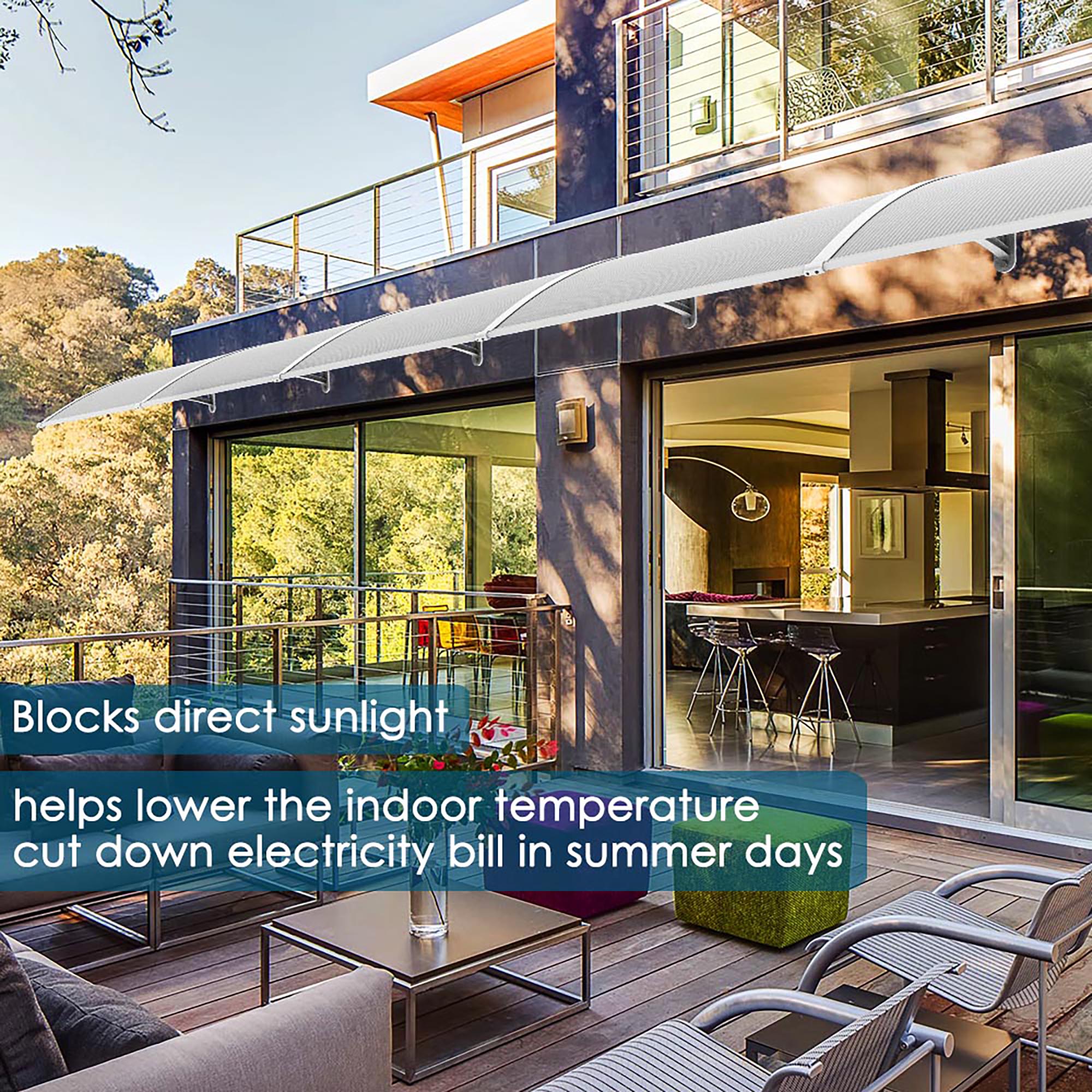 40x40" Window Door Awning Sun Shade Canopy Outdoor Cover Rain Snow UV ...