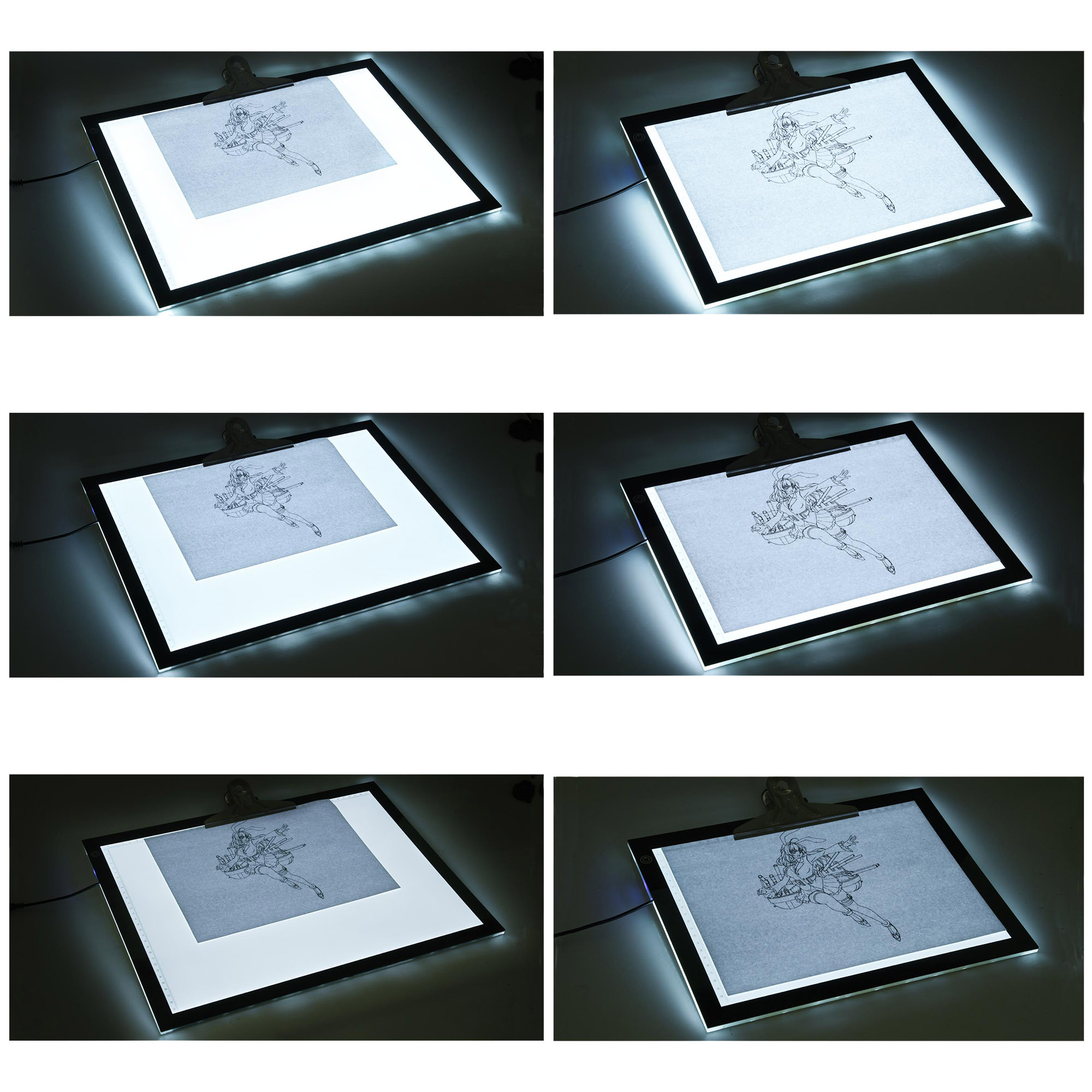 A2/A3/A4 LED Tracing Light Box Drawing Tattoo Board Pad Table Stencil ...