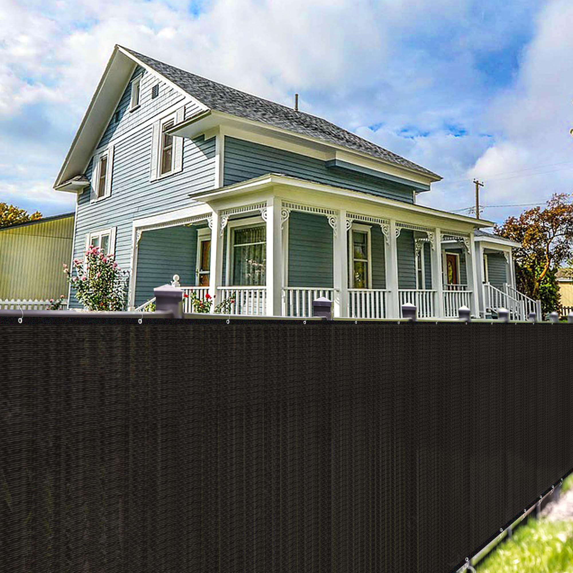 Privacy Fence Windscreen Screen Mesh HDPE Netting Fabric Outdoor 4ft ...