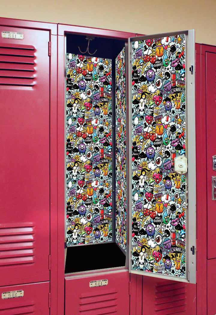 Magnetic Locker Wallpaper For Boys