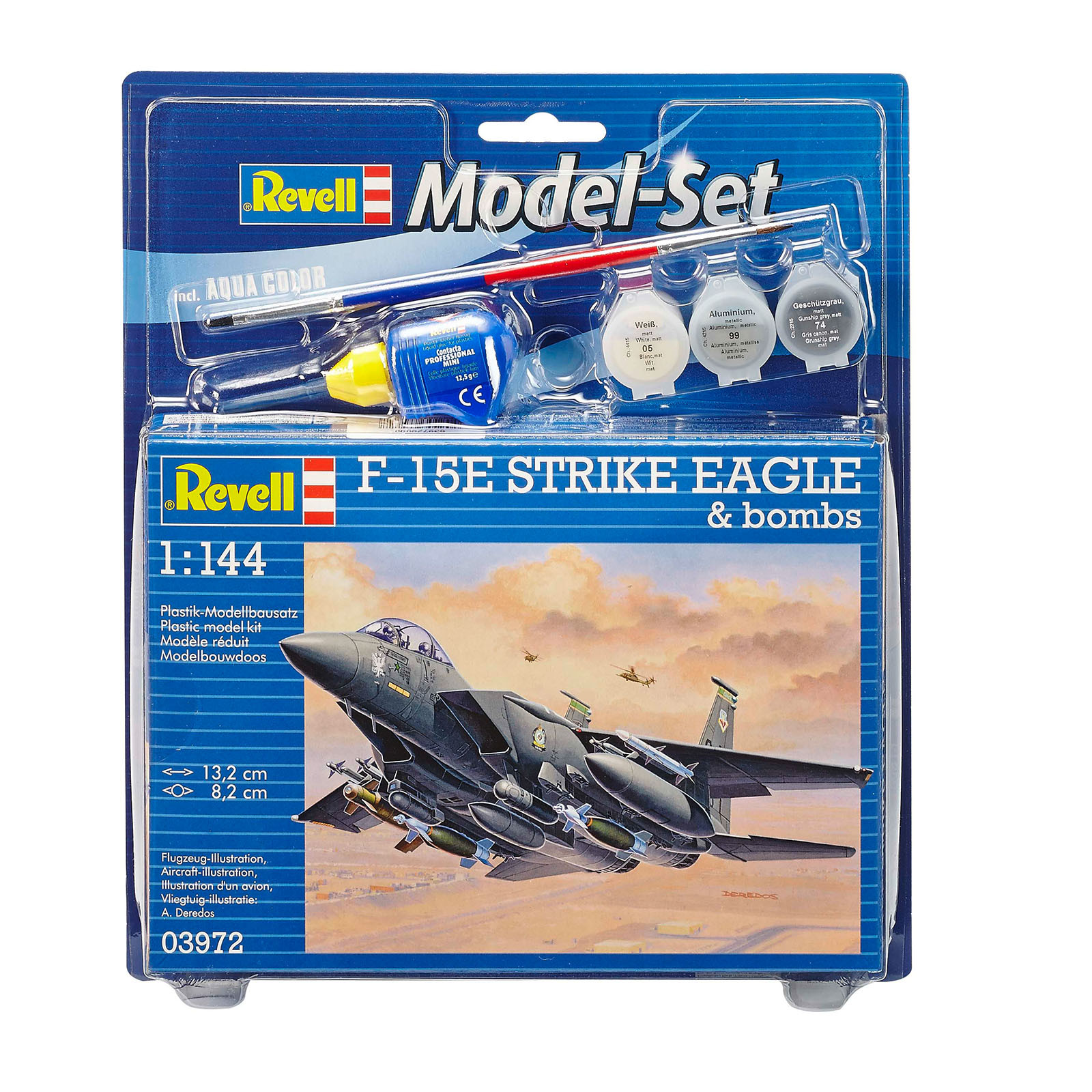 REVELL F-15E STRIKE Eagle and Bombs Model Set 1: 144 Plane Model ...