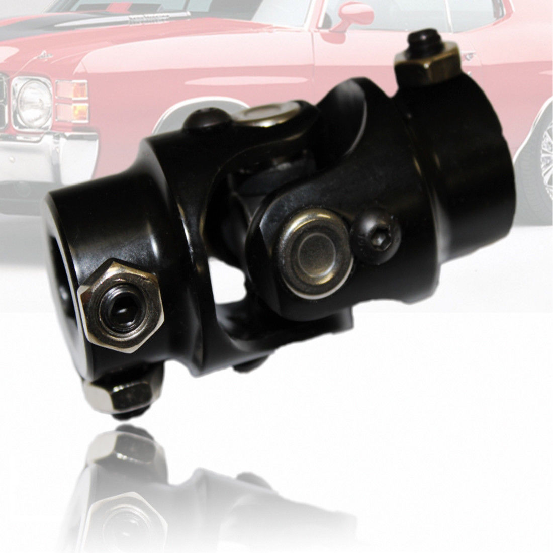 3/4"DD X 3/4" DD Black Steel Universal Steering U Joint Connecting ...