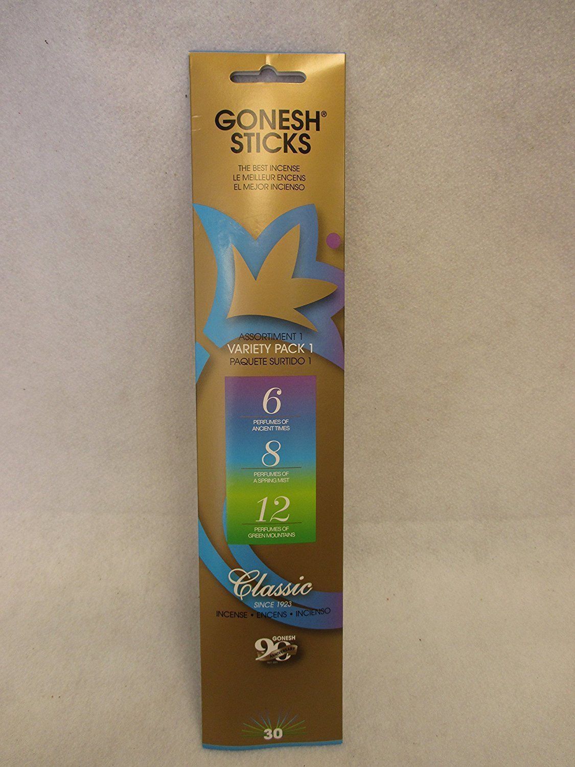Gonesh Incense Sticks - 12 Packs - Variety #1 ( 6/8/12 ) - 20 Sticks ...