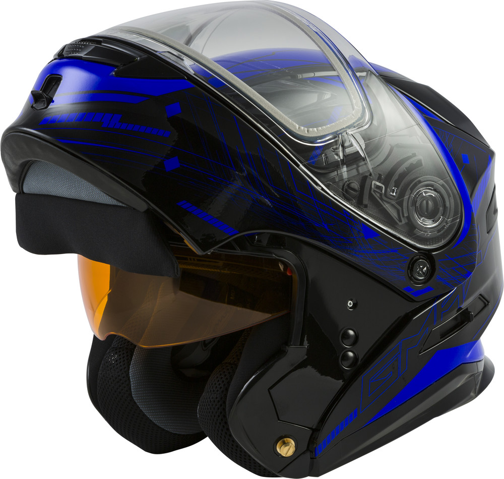 GMAX SNOW MD-01 Full Face Modular Motorcycle Helmet Flip Up Solid And ...