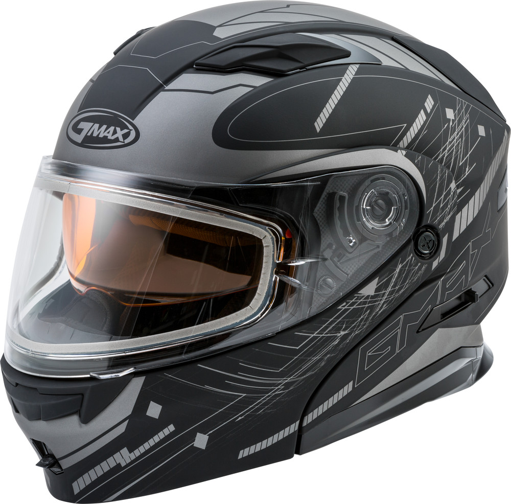 GMAX SNOW MD-01 Full Face Modular Motorcycle Helmet Flip Up Solid And ...