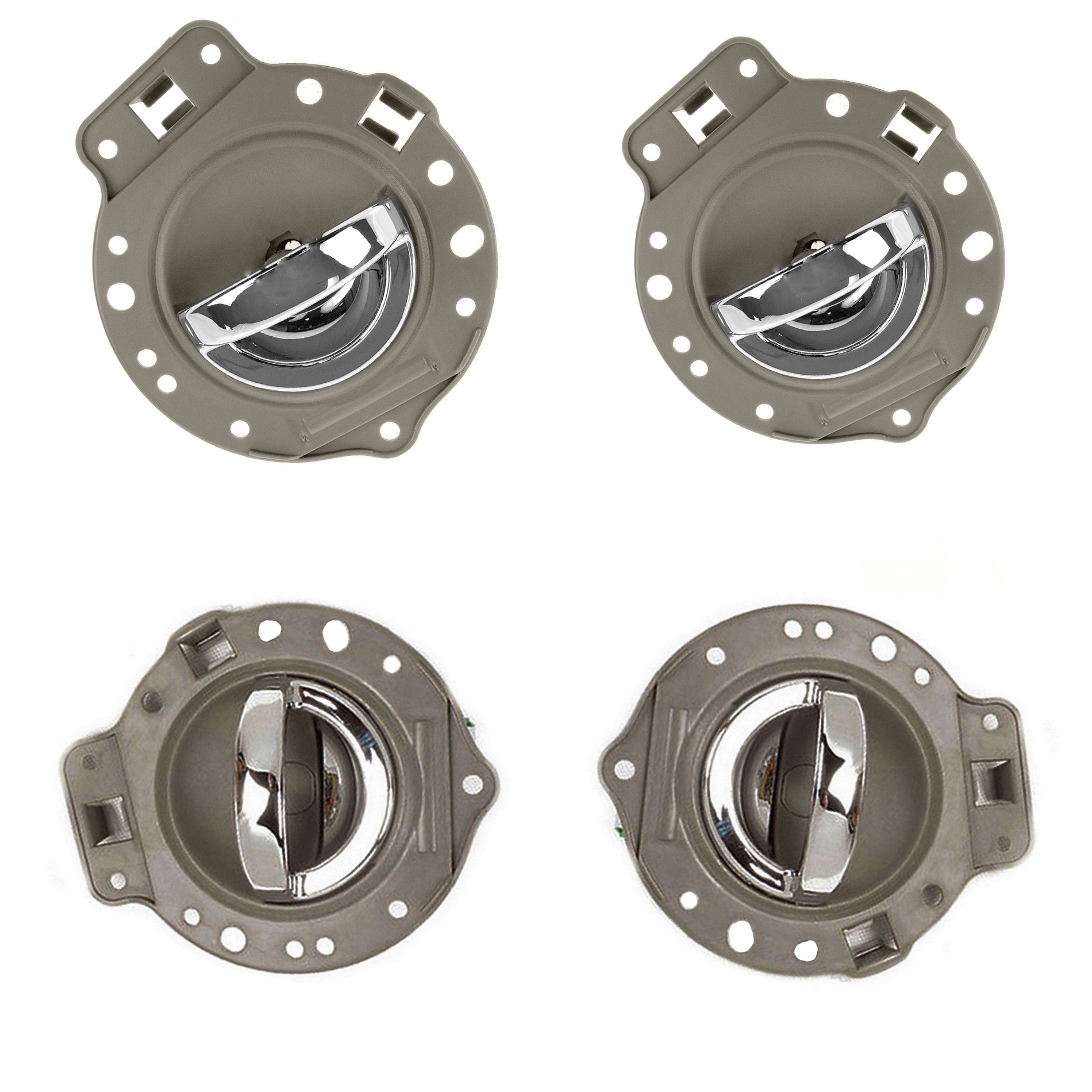 For Jeep Commander Khaki with Chrome Lift 2006-2010 4PCS Inside Door ...