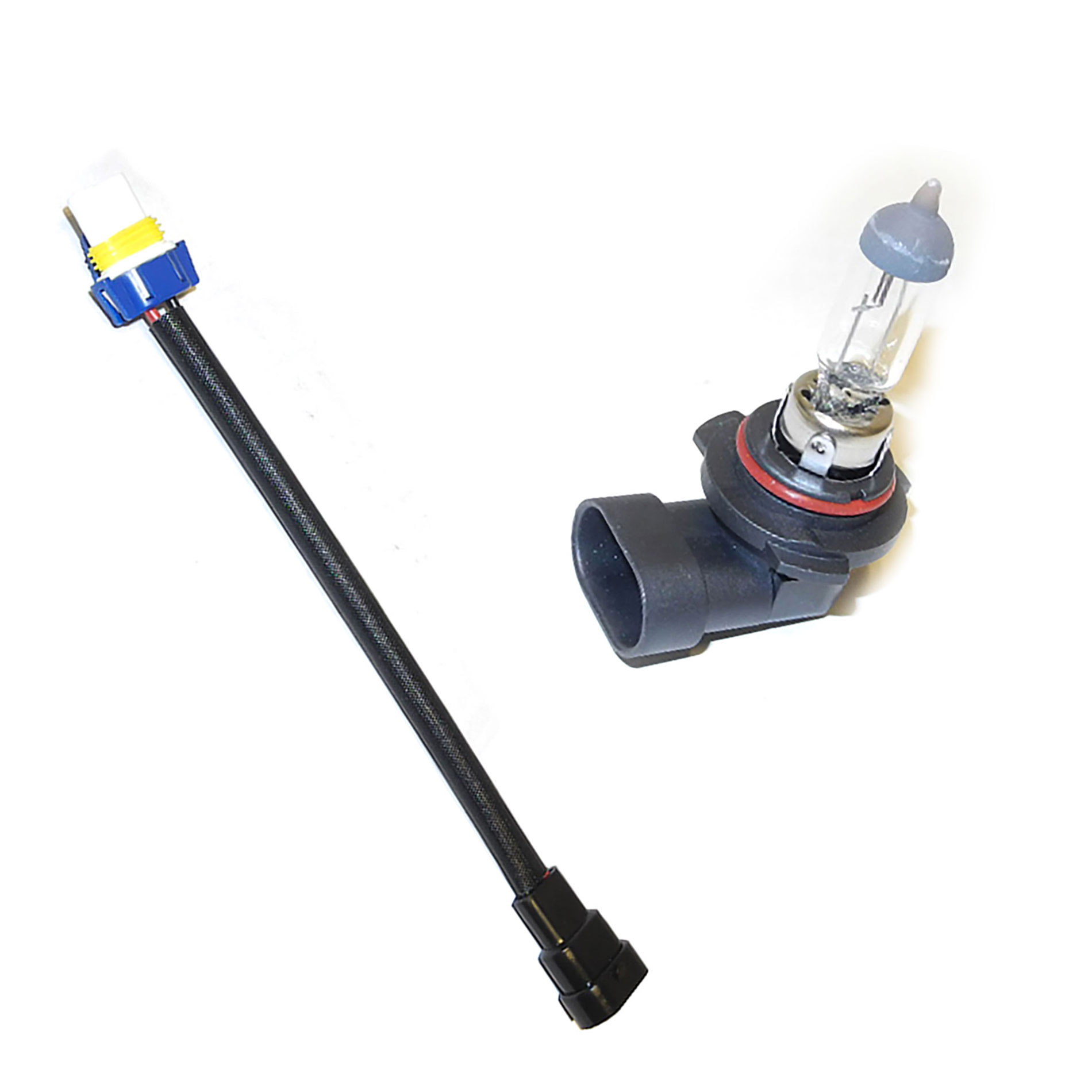 Wire Socket Headlight Connector Adaptor & 55W Lamp Bulb Set of 2PCS For ...