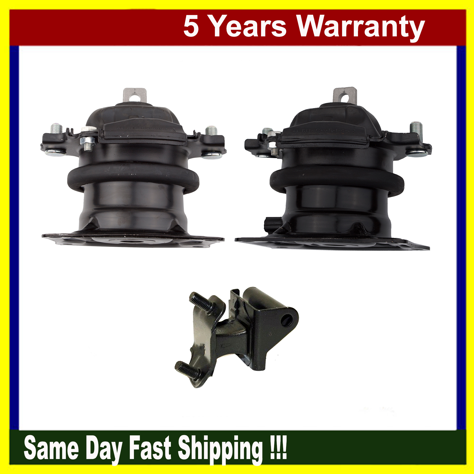 Motor & Trans Mount 3PCS 2007 For Honda Odyssey 3.5L i-VTEC 65026EL ...