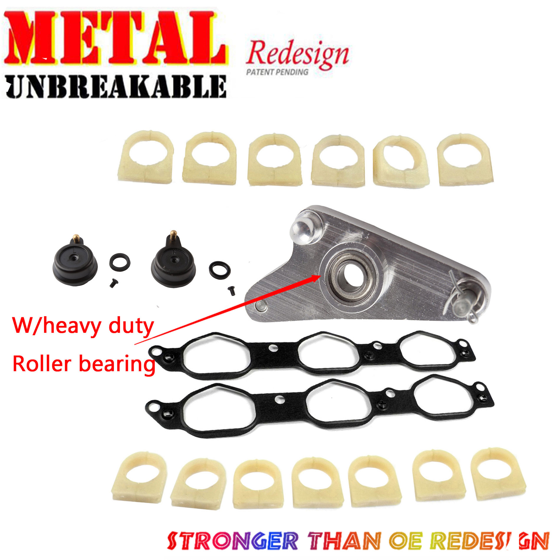 Metal Air Intake Manifold Repair Kit w/Bearing For Benz SLK350 C350 ...