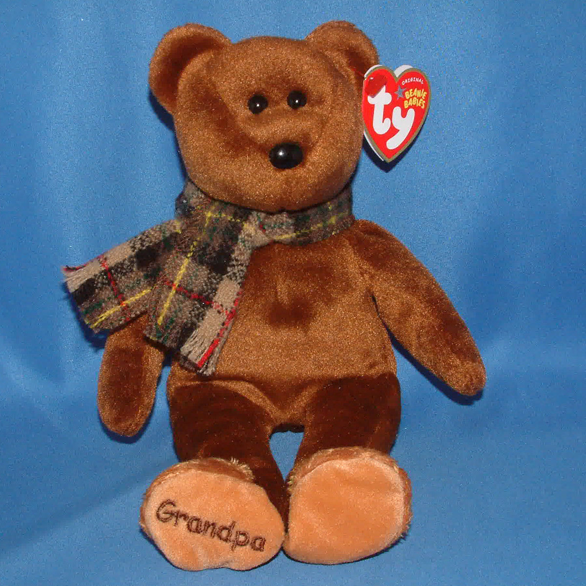 Ty Beanie Baby Gramps - MWMT (Bear Grandfather Internet Exclusive 2005 ...